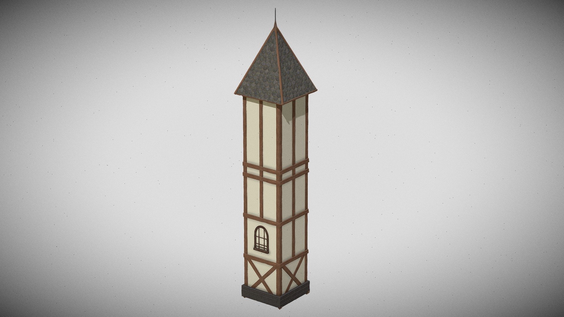 Basic Low Poly Medieval Tower - 3D model by tobyporter [c2cead3 ...