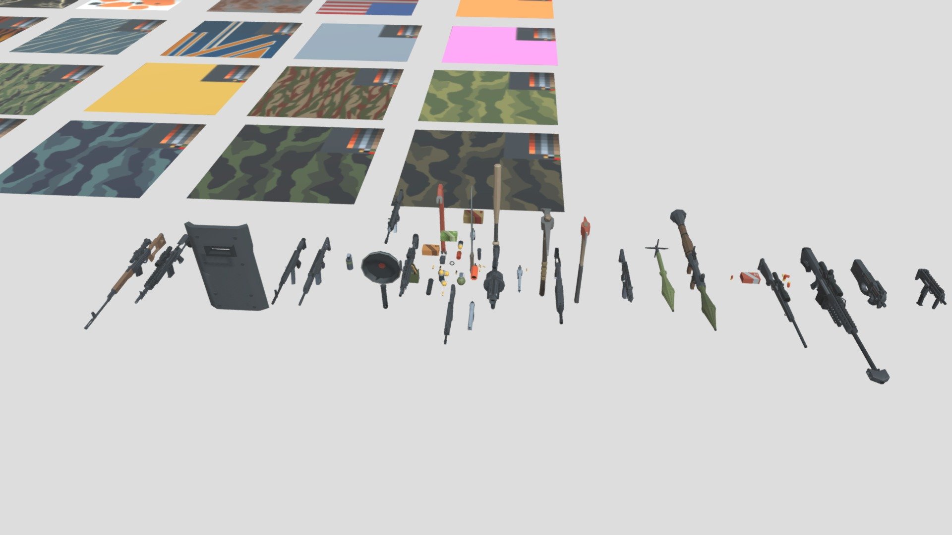 Polygon guns - Download Free 3D model by Builder123YT ...