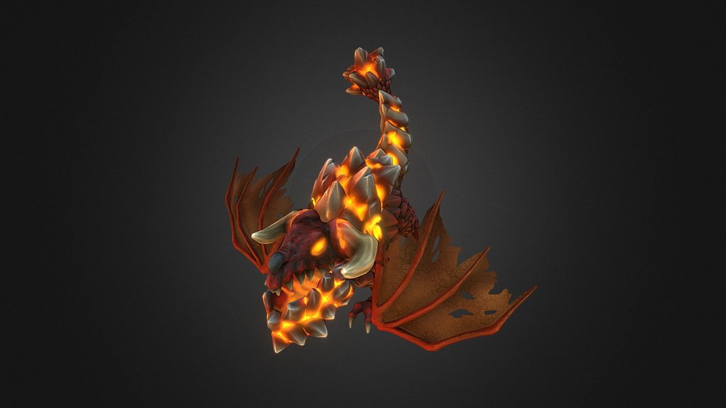 FORCED SHOWDOWN - Small Fire Dragon - 3D model by BetaDwarf [c2d0be9 ...