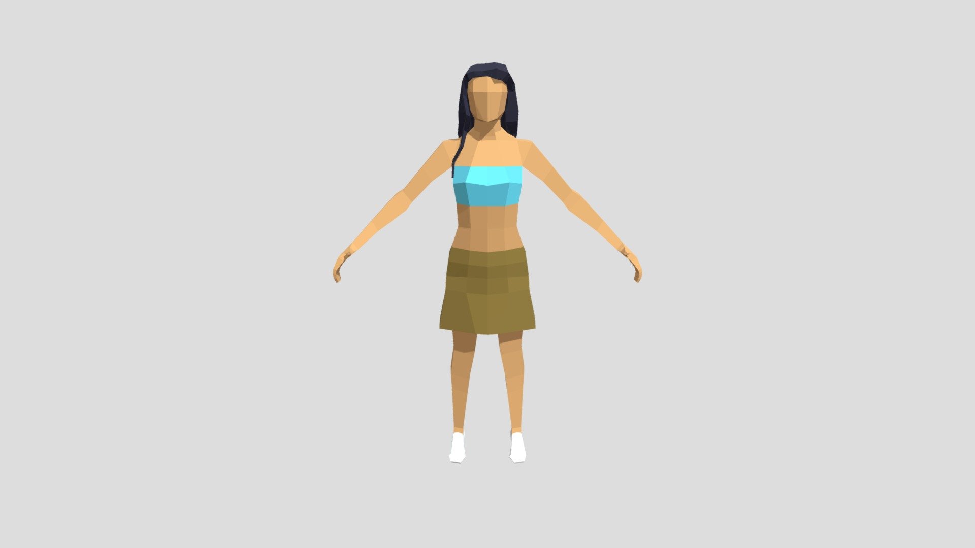 Low Poly Female 03 A - Download Free 3D model by yancharkin [c2d2056 ...
