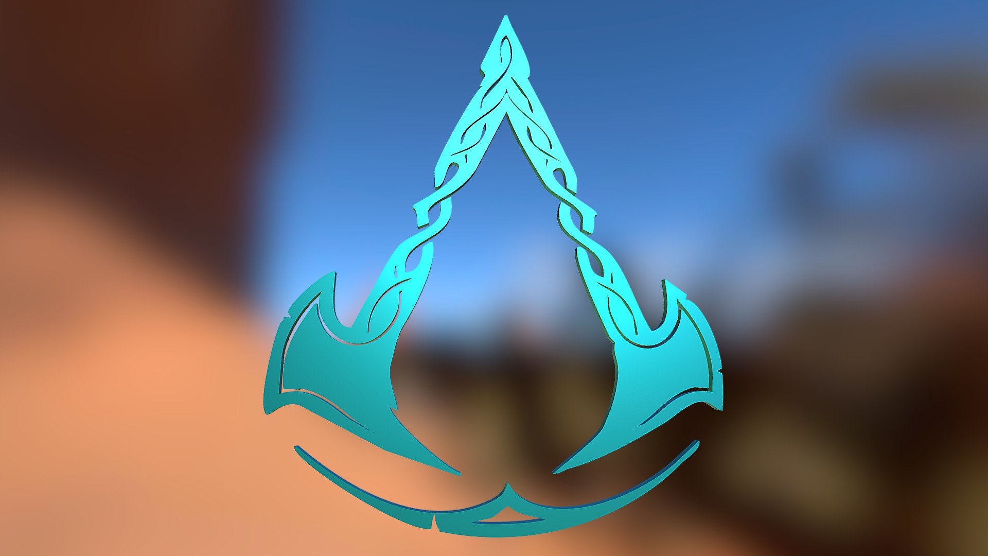Assassin's Creed Valhalla Logo - Download Free 3D model by Anjith ...