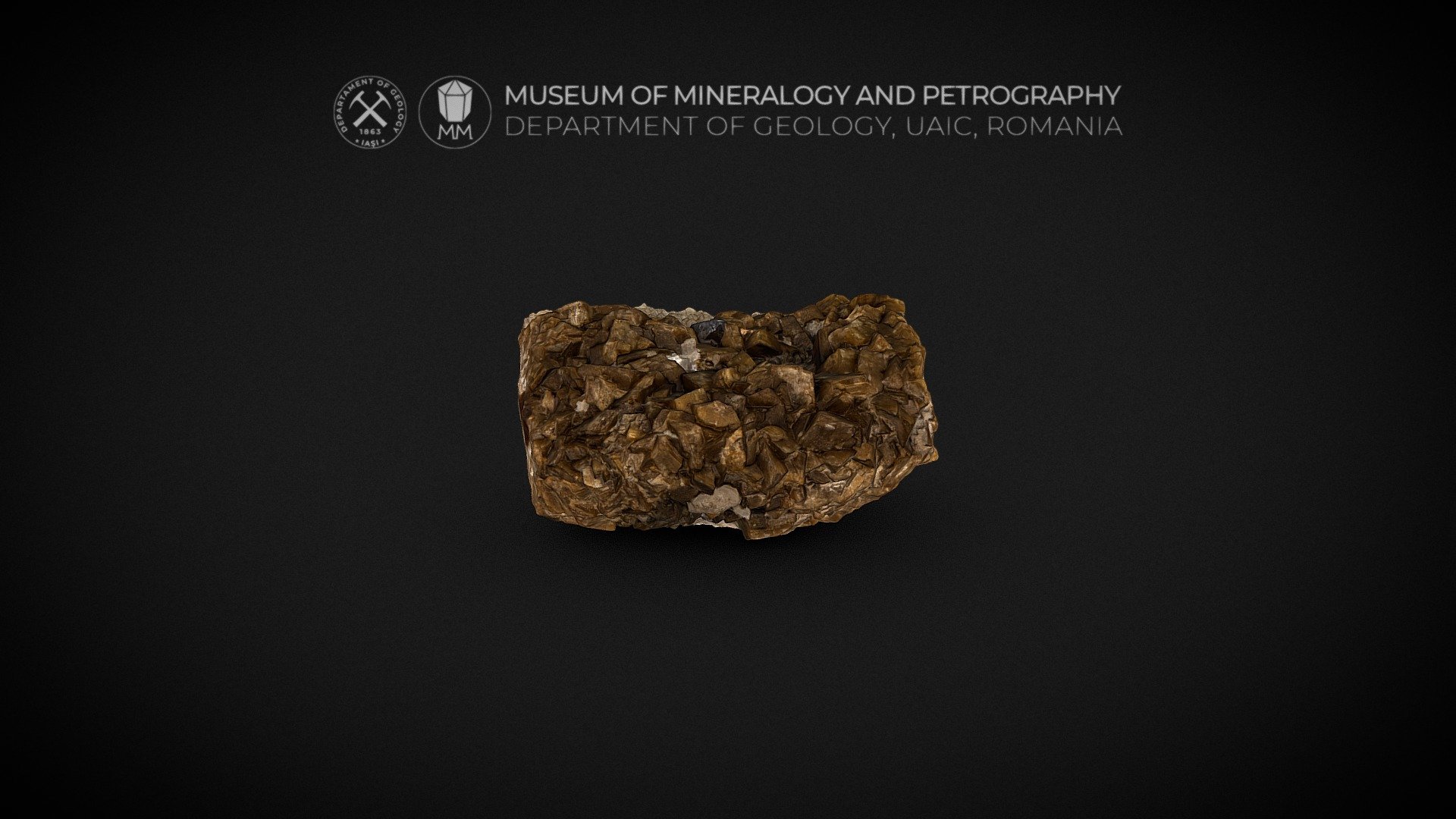 Siderite rhombs with Galena and Quartz crystals - 3D model by Museum of ...