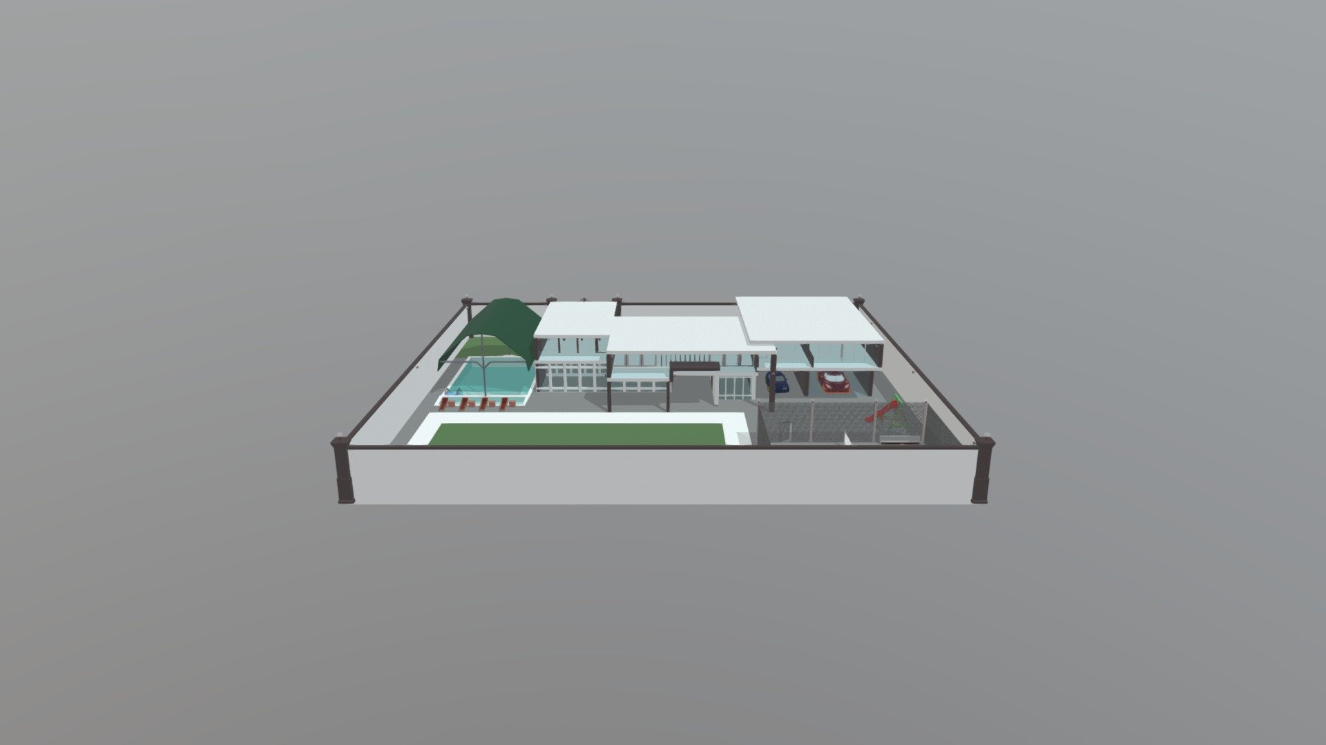 Mansion Concept Art 3d Hard Surface Model - 3D model by ...