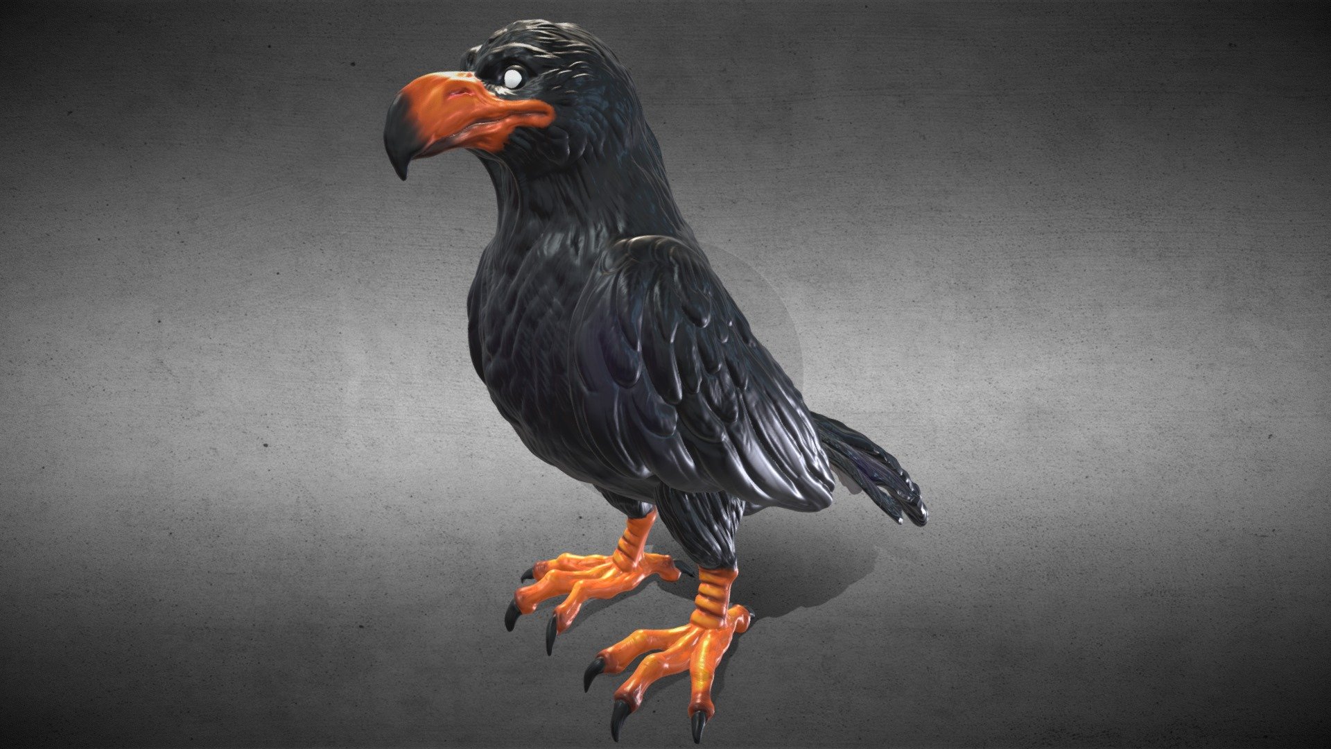 Fantasy crow - 3D model by maryquize [c2d7643] - Sketchfab