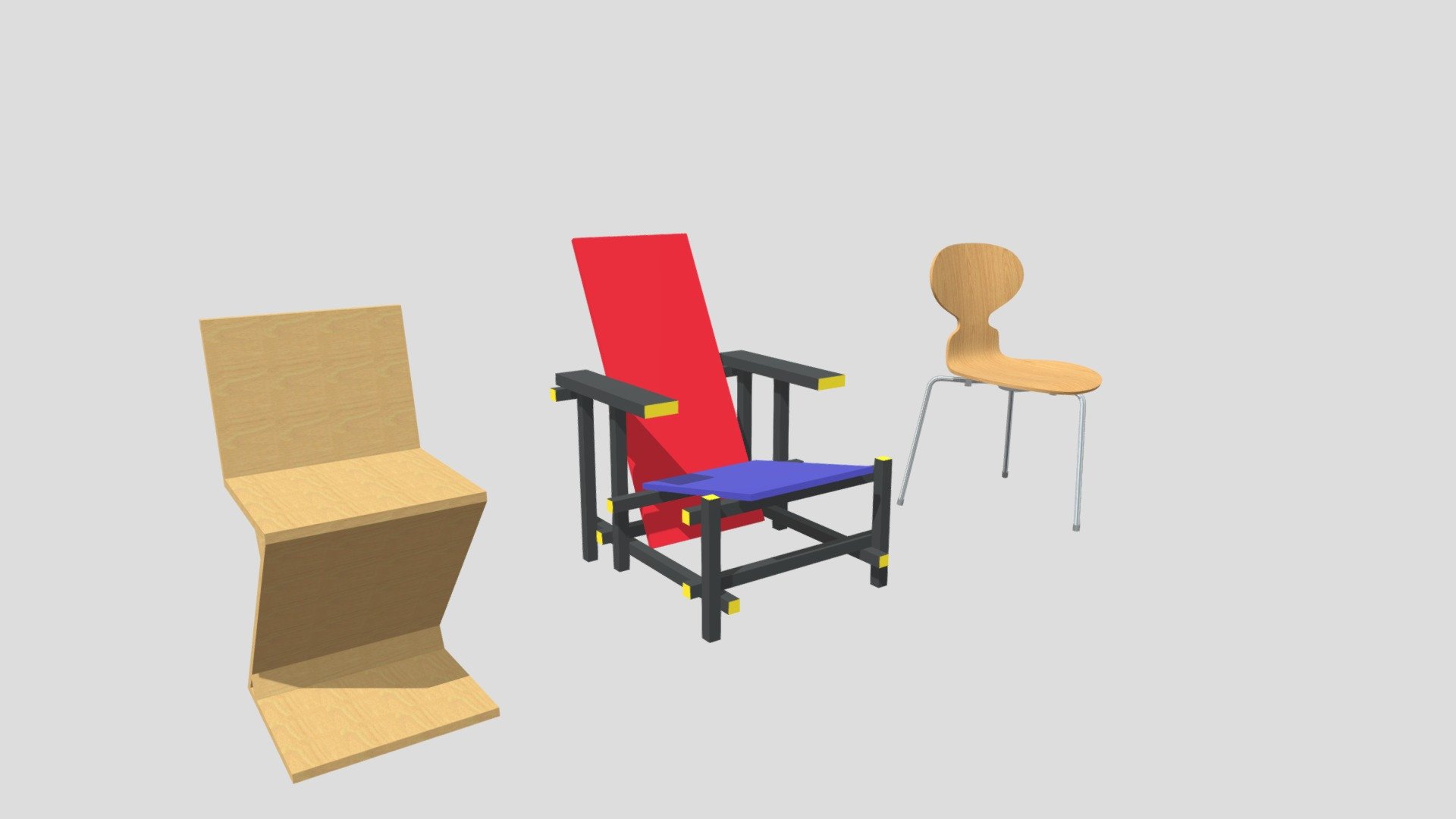 chair3models - Download Free 3D model by Yukazuki [c2dc0a6] - Sketchfab