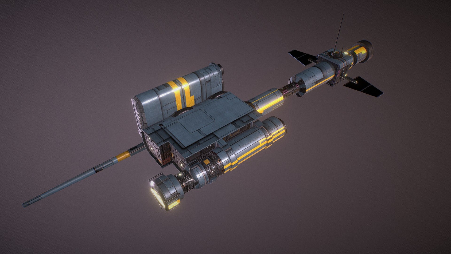 Tube Spaceship- Unreleased AphidHulk Project - 3D model by ...