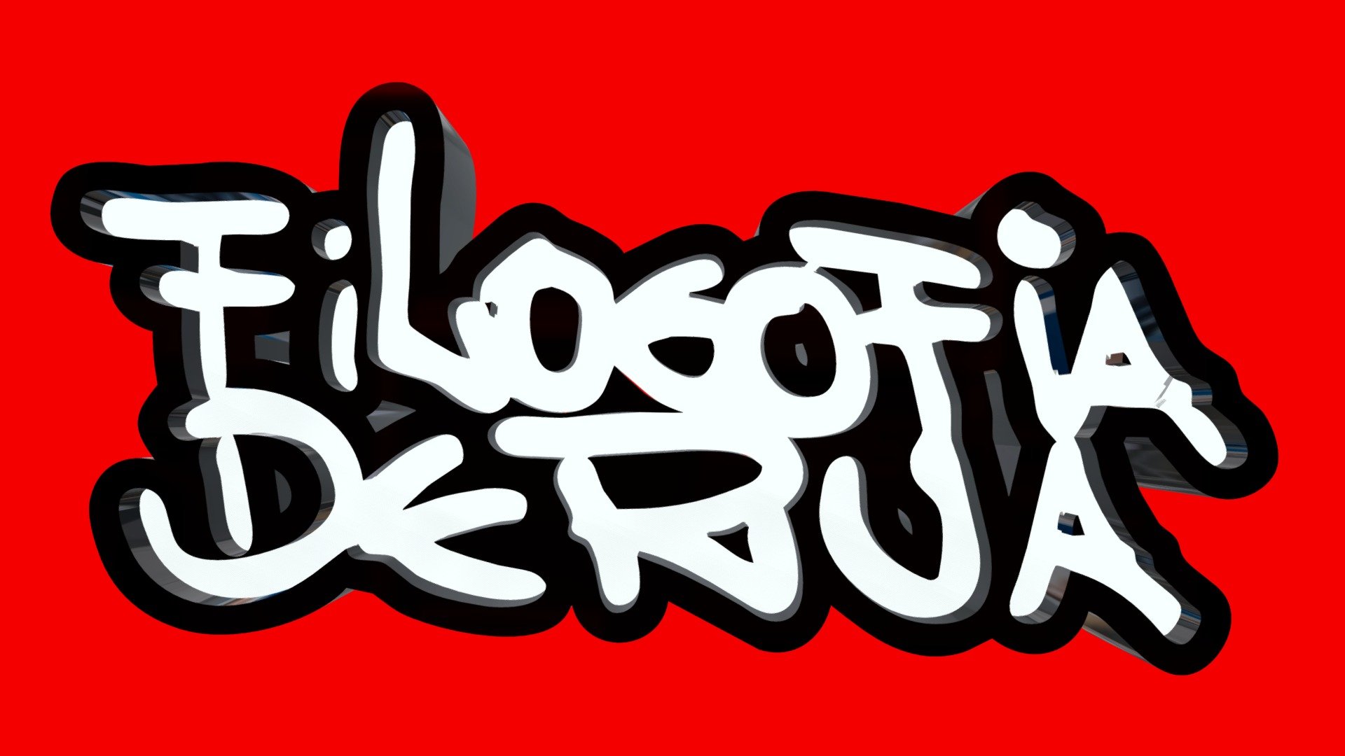 Filosofia de Rua - Logo Preto e Branco - Download Free 3D model by ...