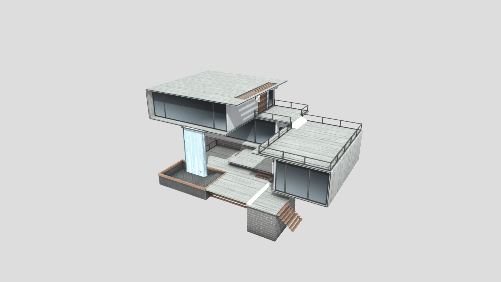 Modern Ranch Home - Download Free 3D model by influencerof [c2dde61 ...