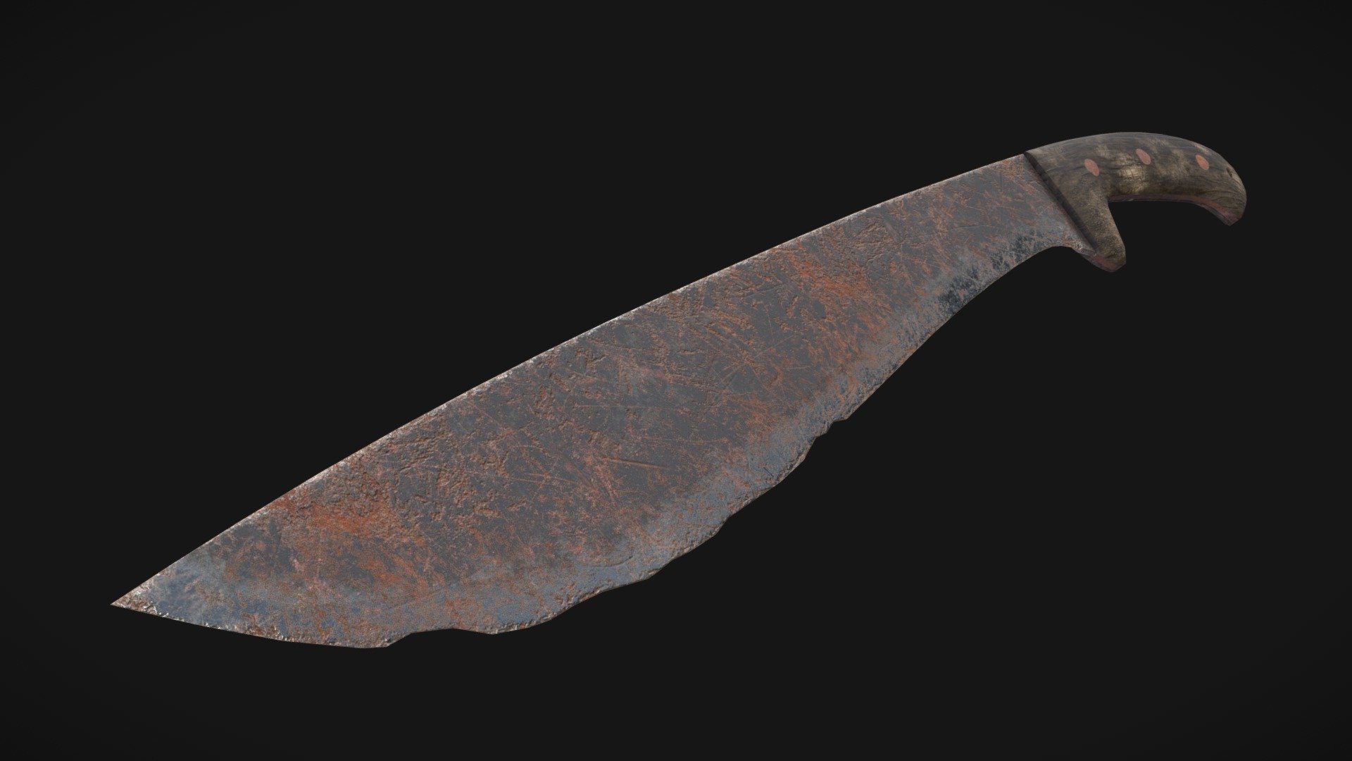 Damaged Machete - 3D model by Timothy Ahene (@timothyahene) [c2ddfb1 ...