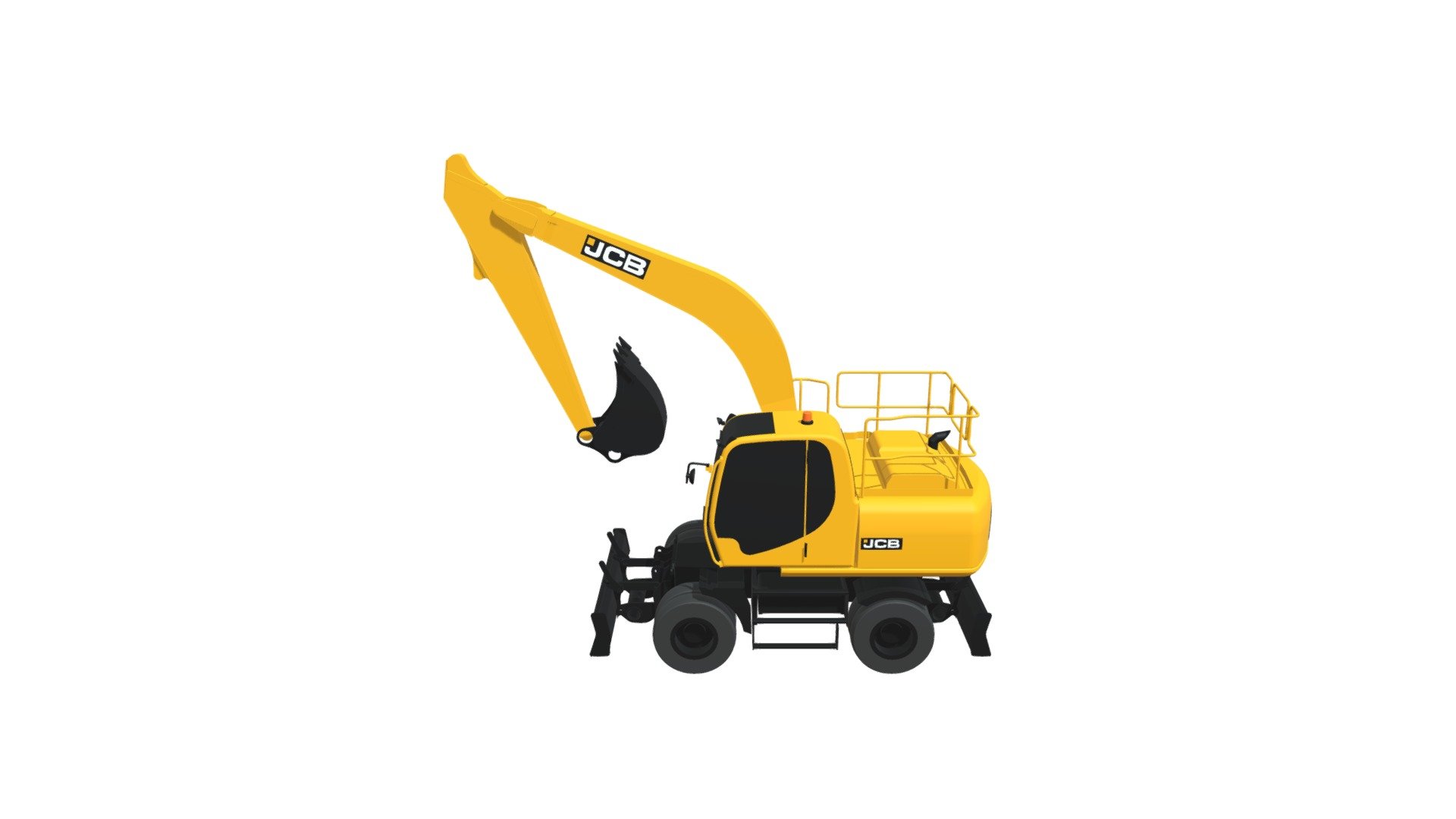 JCB Heavy Excavator JS175W - 3D model by bimstore (@Revitspace ...