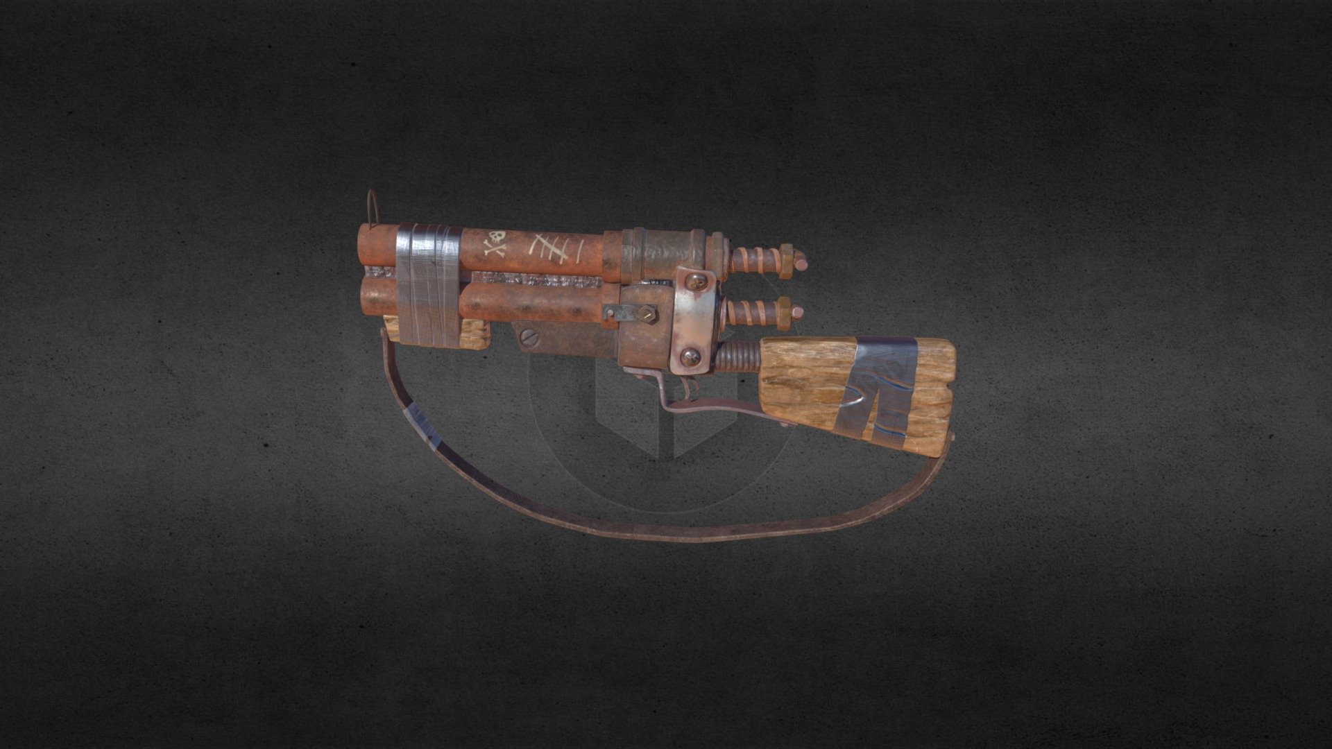 makeshift rusty rifle - Download Free 3D model by rajath98 [c2df27f ...