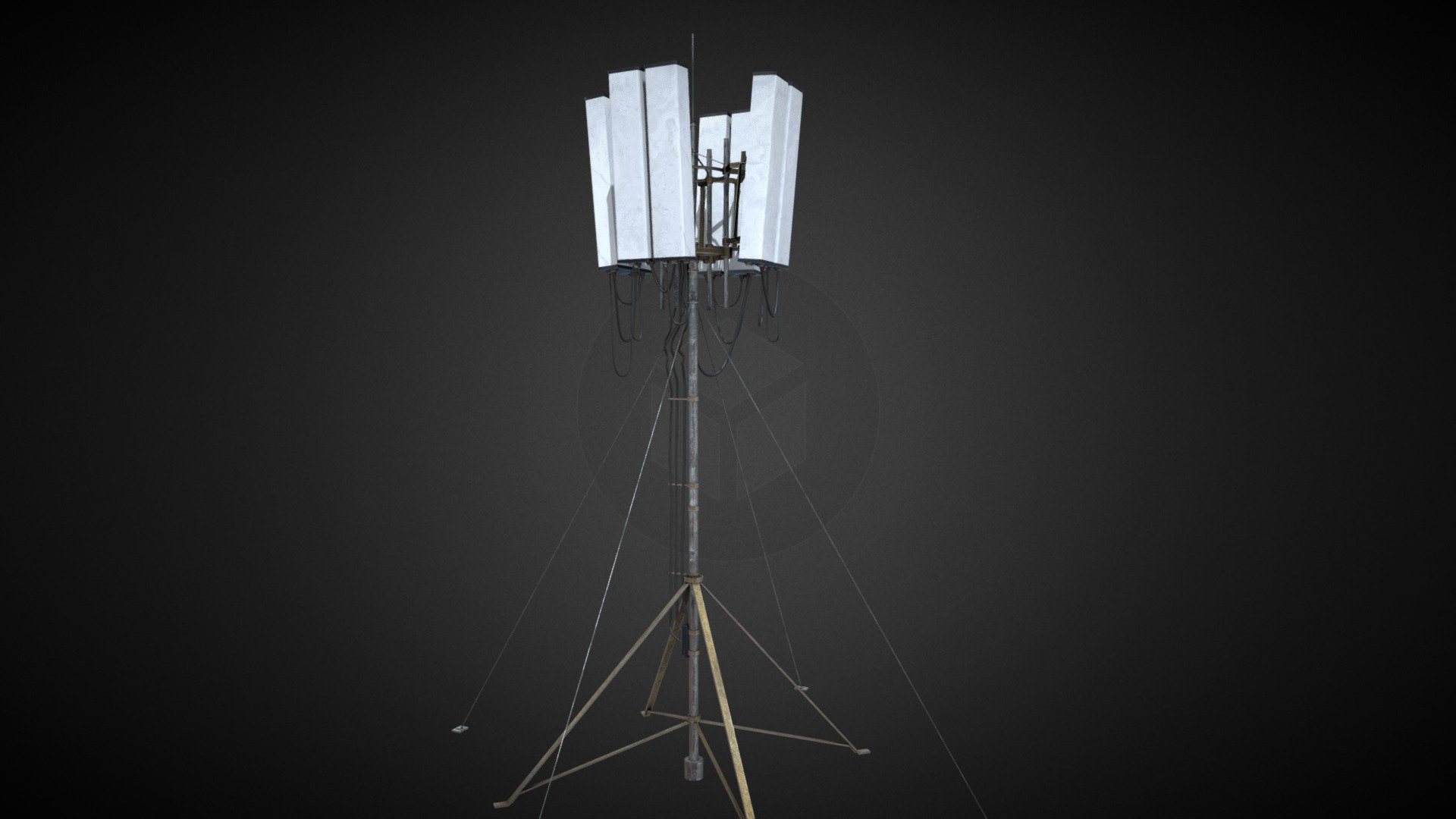Radio_ Tower - 3D model by Shape Shire (@shape-shire) [c2dff29] - Sketchfab