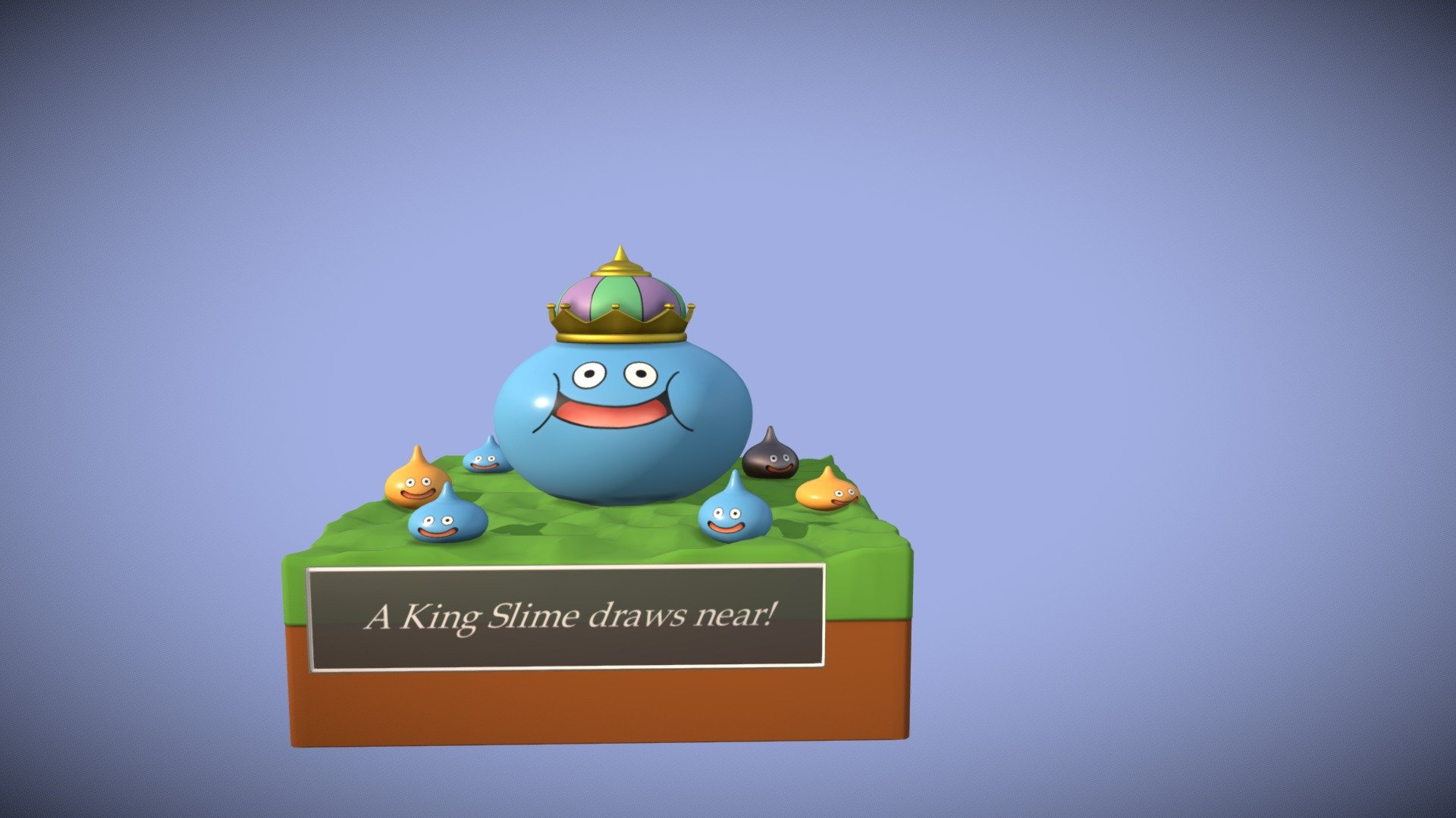 A King Slime Draws Near - 3D model by LKelda [c2e1665] - Sketchfab