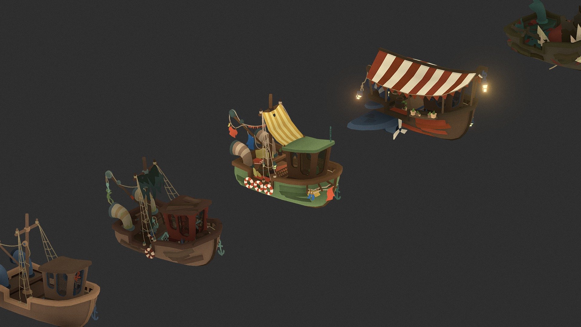 Ship drafts (5 versions) + Painting - Buy Royalty Free 3D model by ...