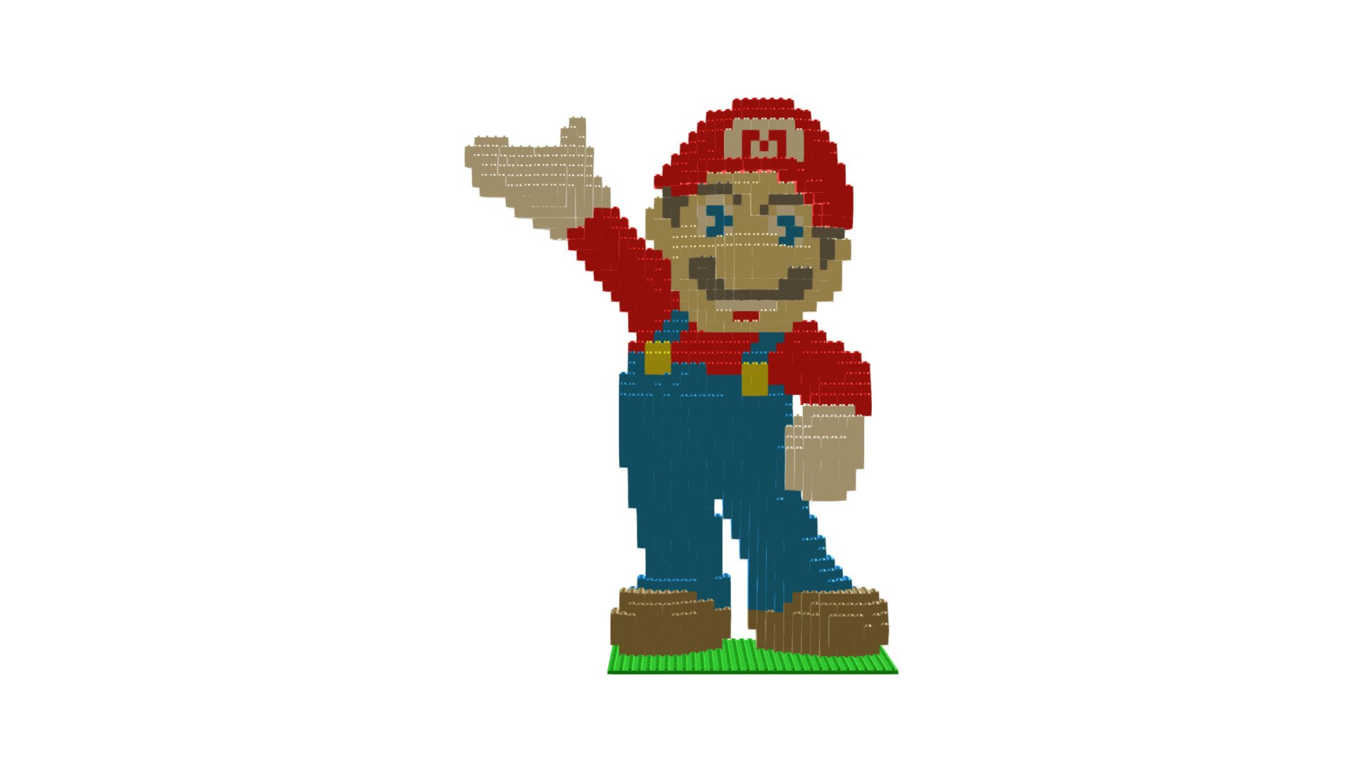 Mario Hand up !! - 3D model by Zcadmaster49 [c2e4b03] - Sketchfab