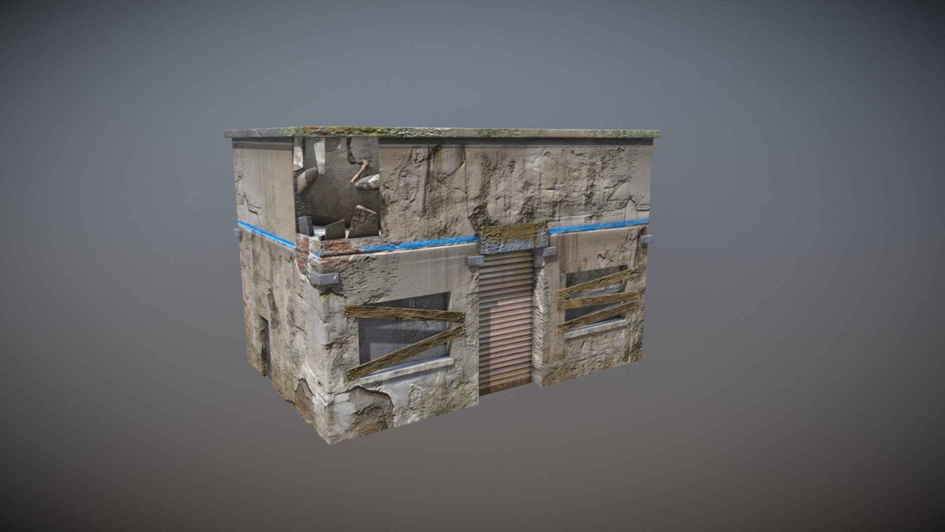 Run Down Building - 3D model by Dakota Wester (@dakotawester) [c2e4e02 ...