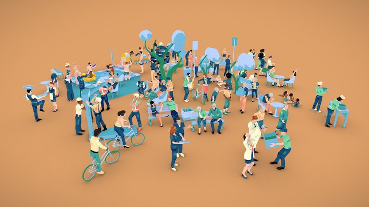 Workers 3D models - Sketchfab
