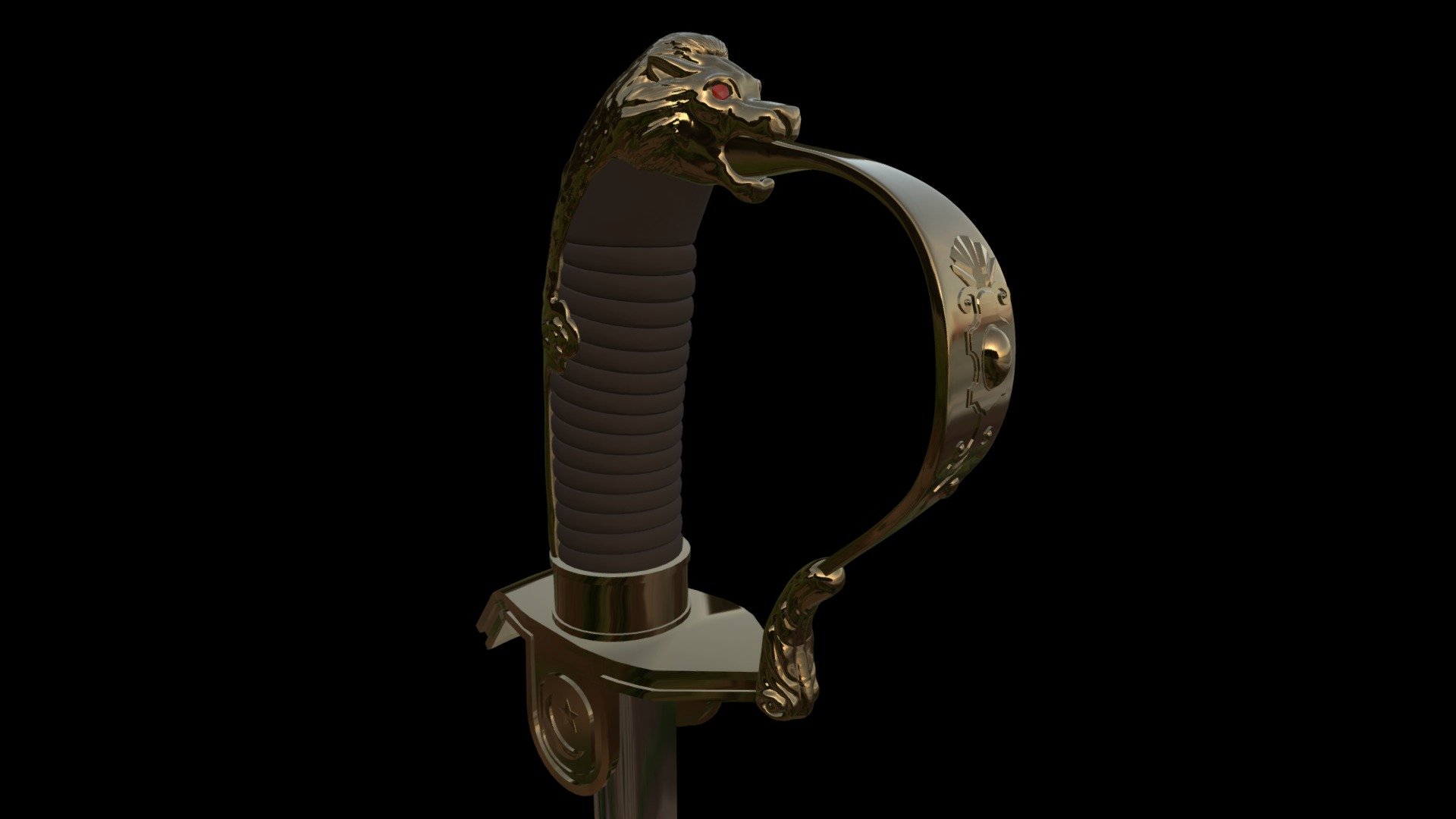 Ottoman Sword - 3D model by Yabgu 3D (@yabgu3D) [c2e518e] - Sketchfab