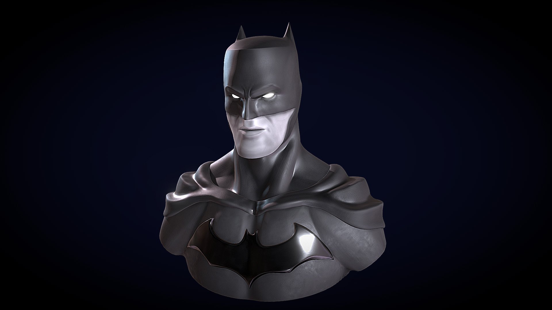 Batman - Black and White - 3D model by OriHadar [c2e5c5e] - Sketchfab