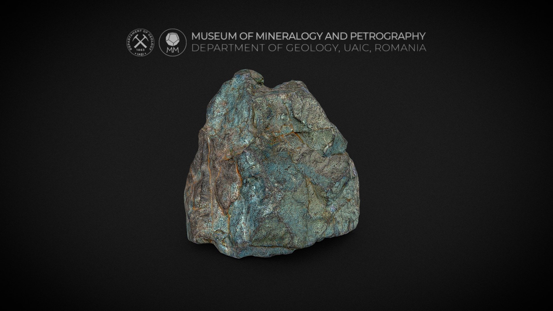 Massive iridescent-blue Bornite - 3D model by Museum of Mineralogy and ...