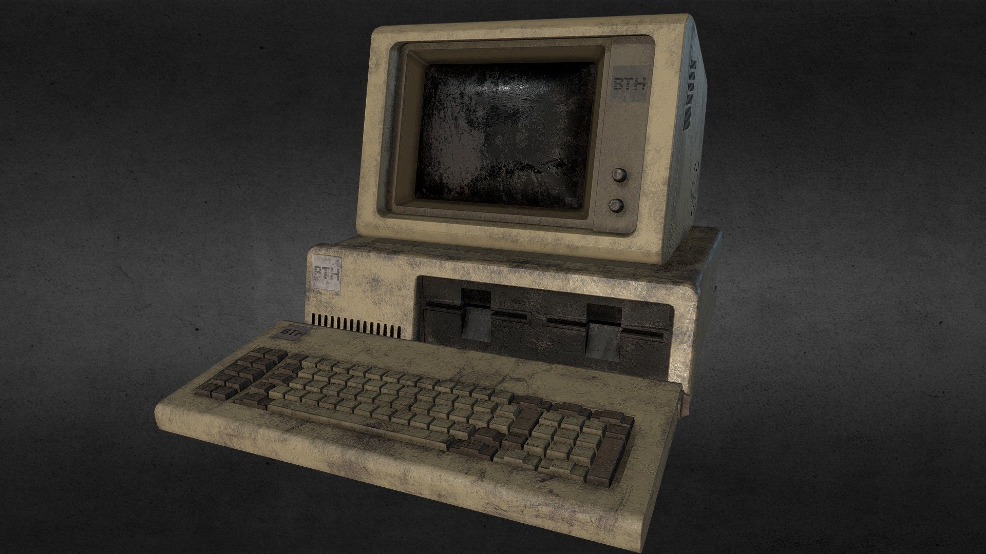 Vintage Computer Set - 3D model by the7isbest [c2e681e] - Sketchfab