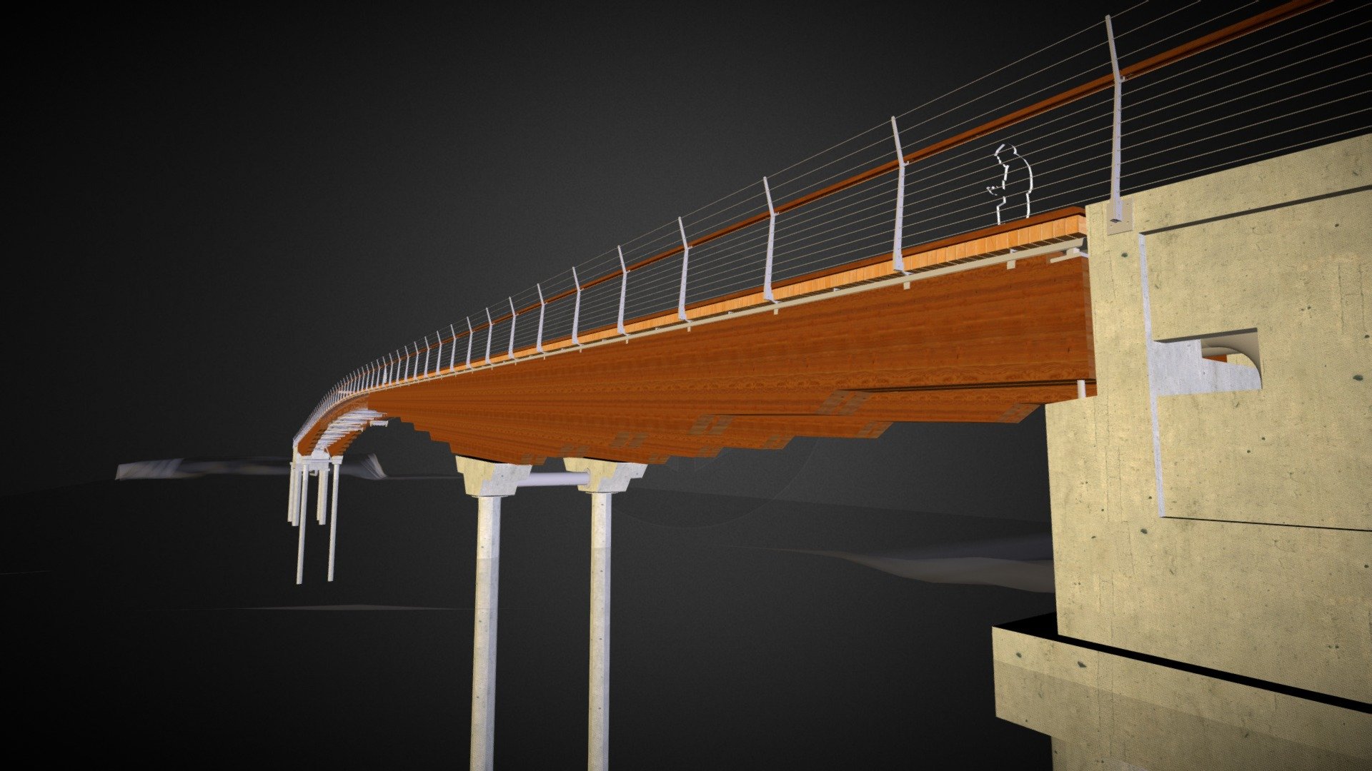 Cantilever Pedestrian Bridge Afaconsult Multidisciplinary