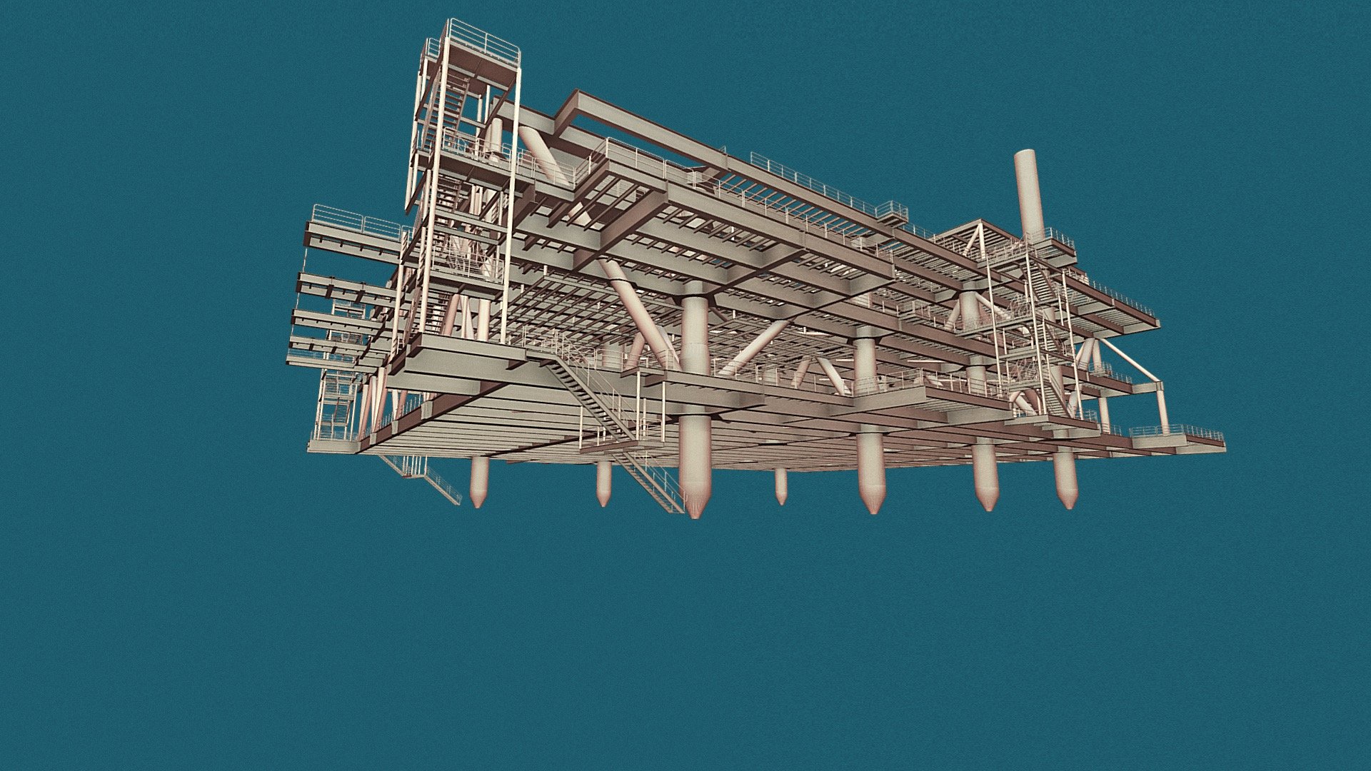 OFFSHORE Topside SKETCH FAB - 3D model by kpjv2017 [c2e72ab] - Sketchfab