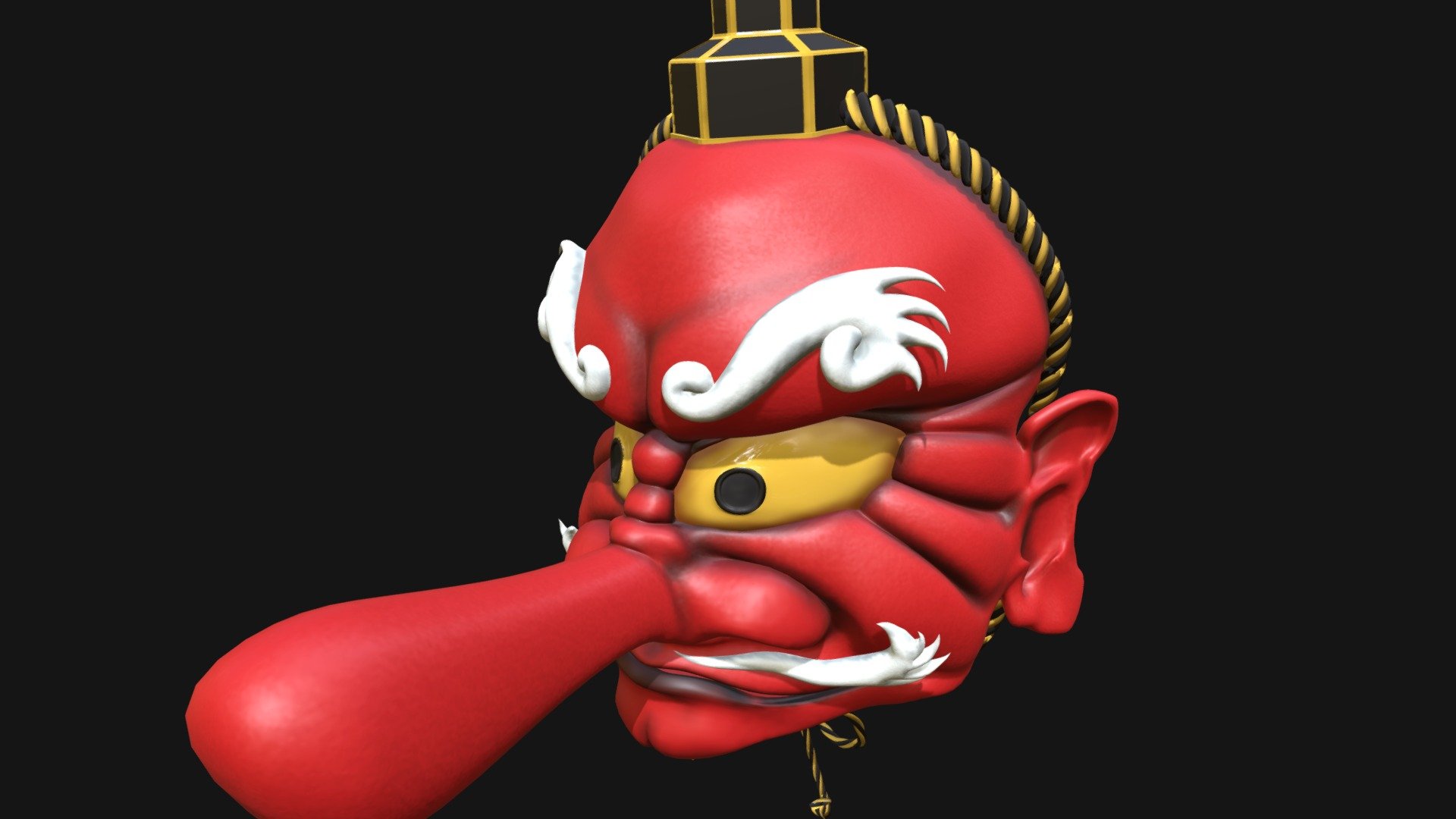 天狗のお面 (Tengu Mask) - Download Free 3D model by horse_water [c2e77f7 ...