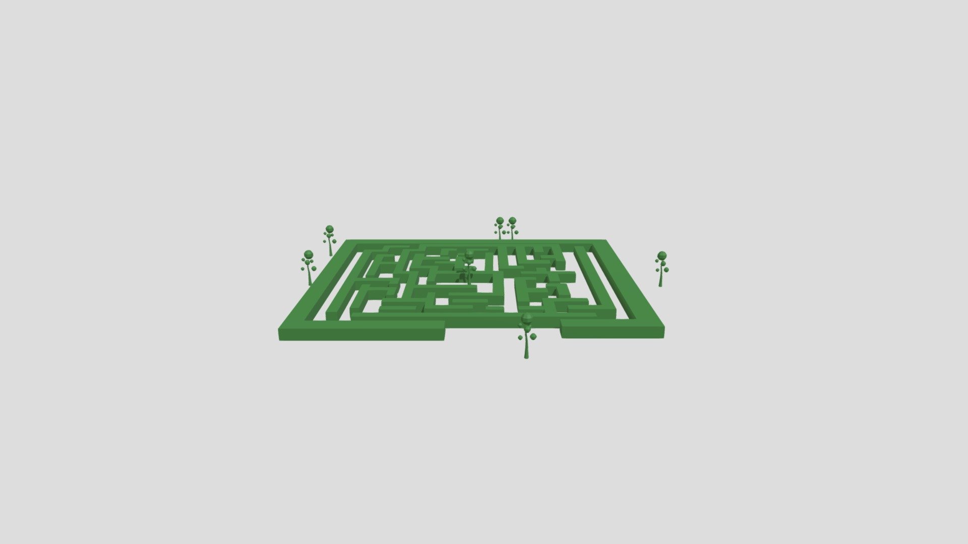 Maze & Bench - Download Free 3D model by mika.rr [c2eb330] - Sketchfab
