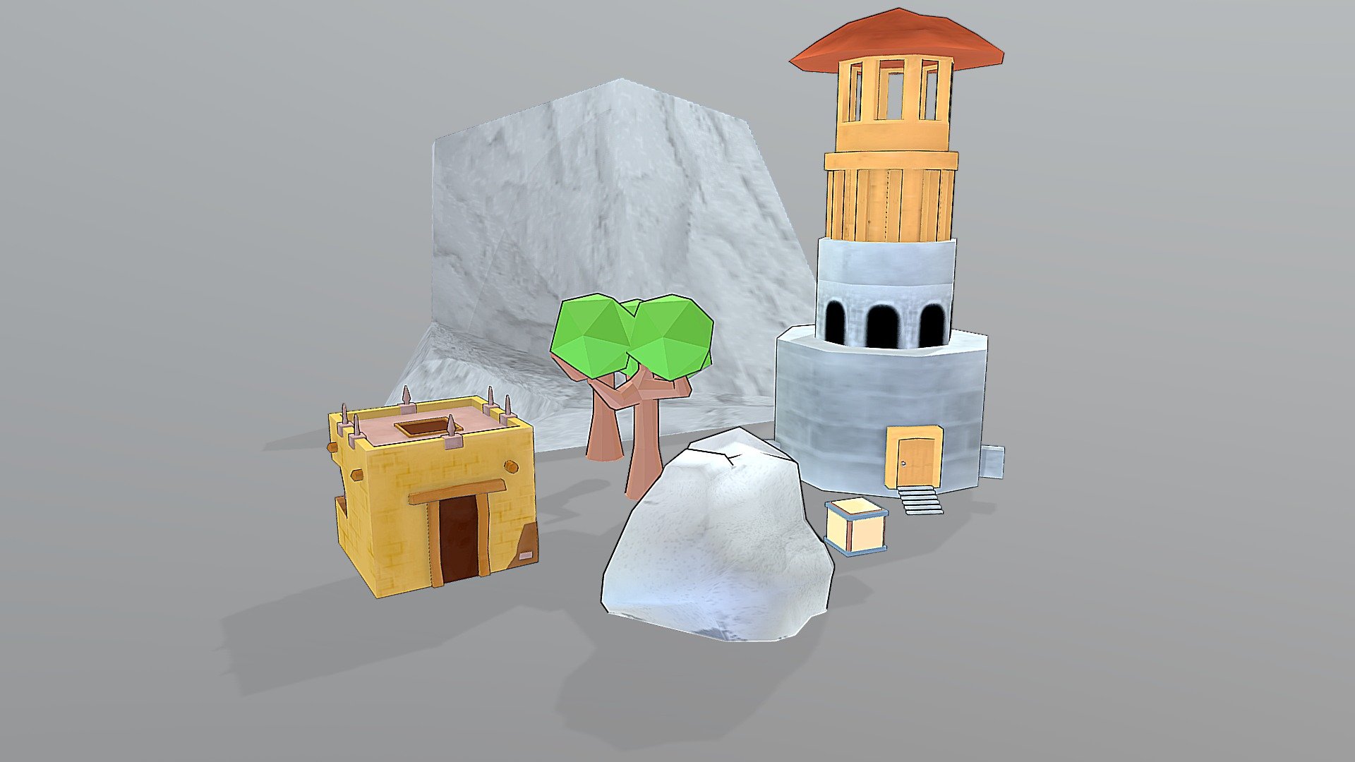 Village Props - Download Free 3D model by dartuchiwa [c2ed1de] - Sketchfab