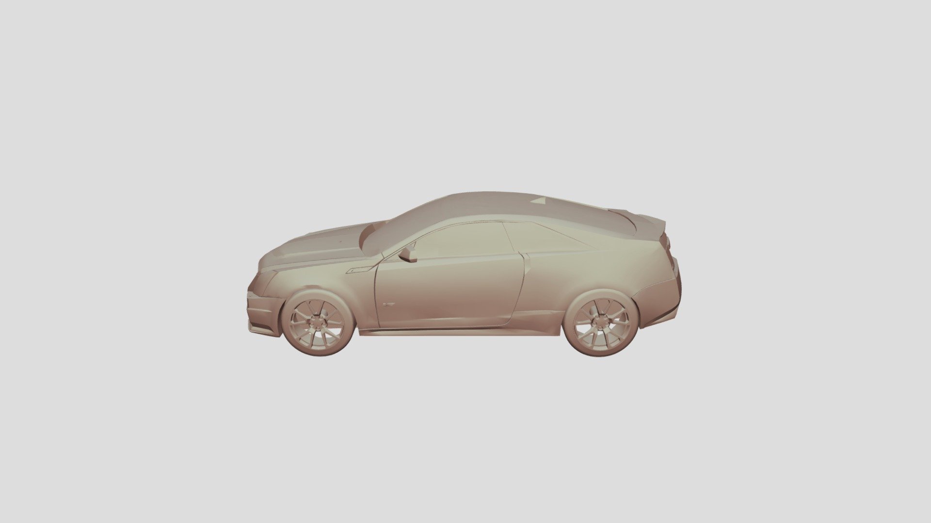 Cadillac CTS-V Coupé for 3D-printing - Download Free 3D model by ...