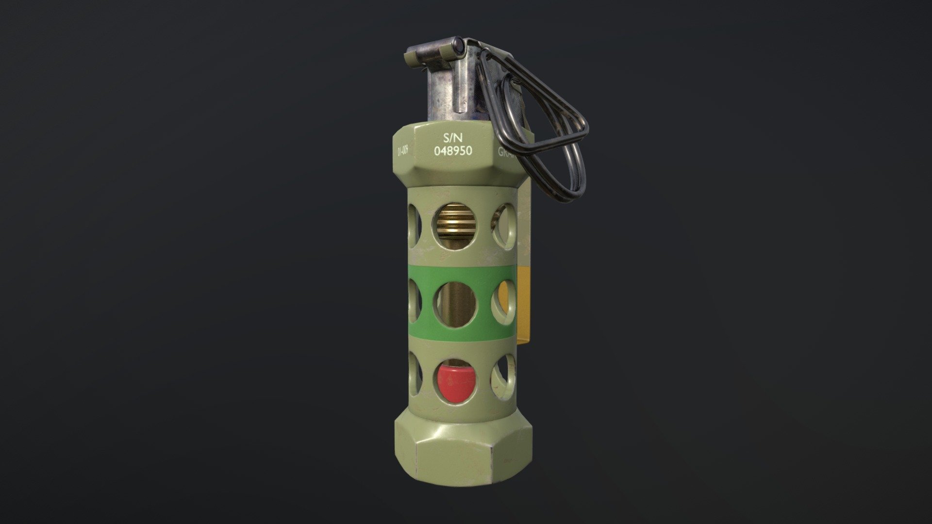 M84 stun grenade - 3D model by Oleksandr Dmytruk (@Alex097) [c2f0cb1] - Sketchfab