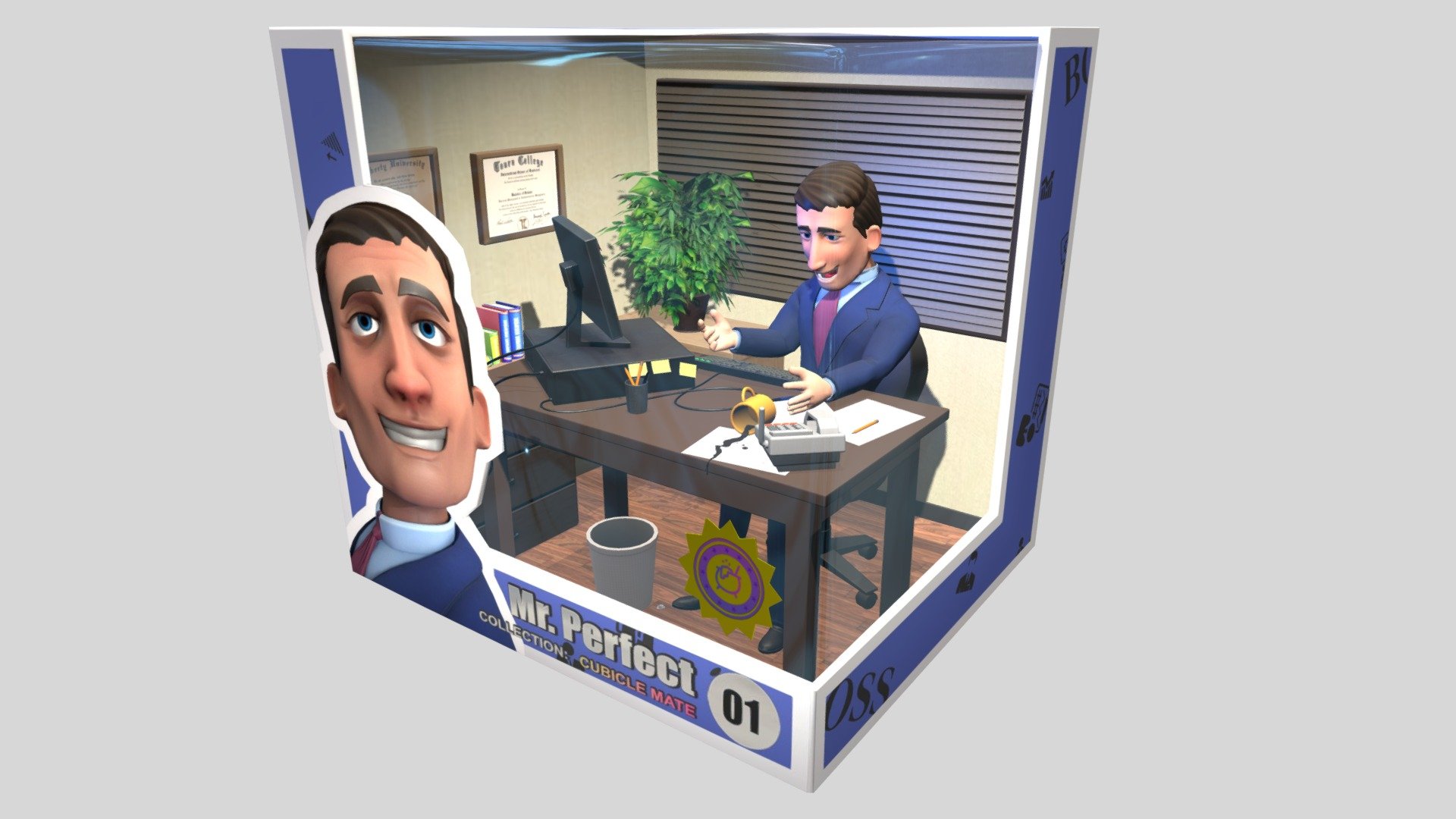 01. Mr. Perfect - 3D model by CubicleMate (@realtimealchemy) [c2f1100 ...