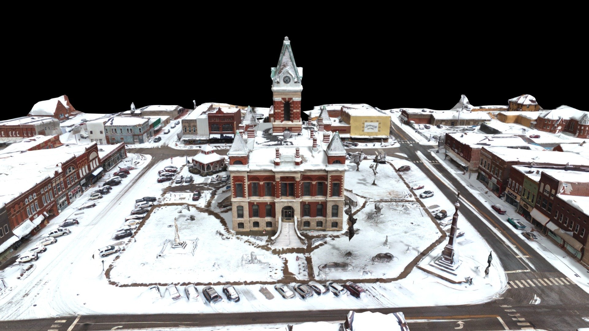 Gibson County Courthouse, indiana - Download Free 3D model by ...