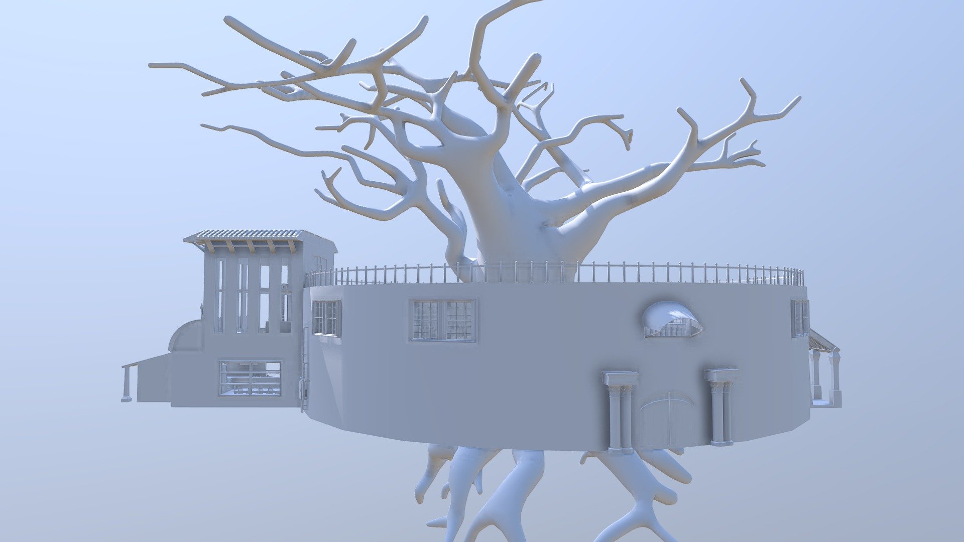 Tree House Model - 3D model by PygmyFries [c2f5520] - Sketchfab