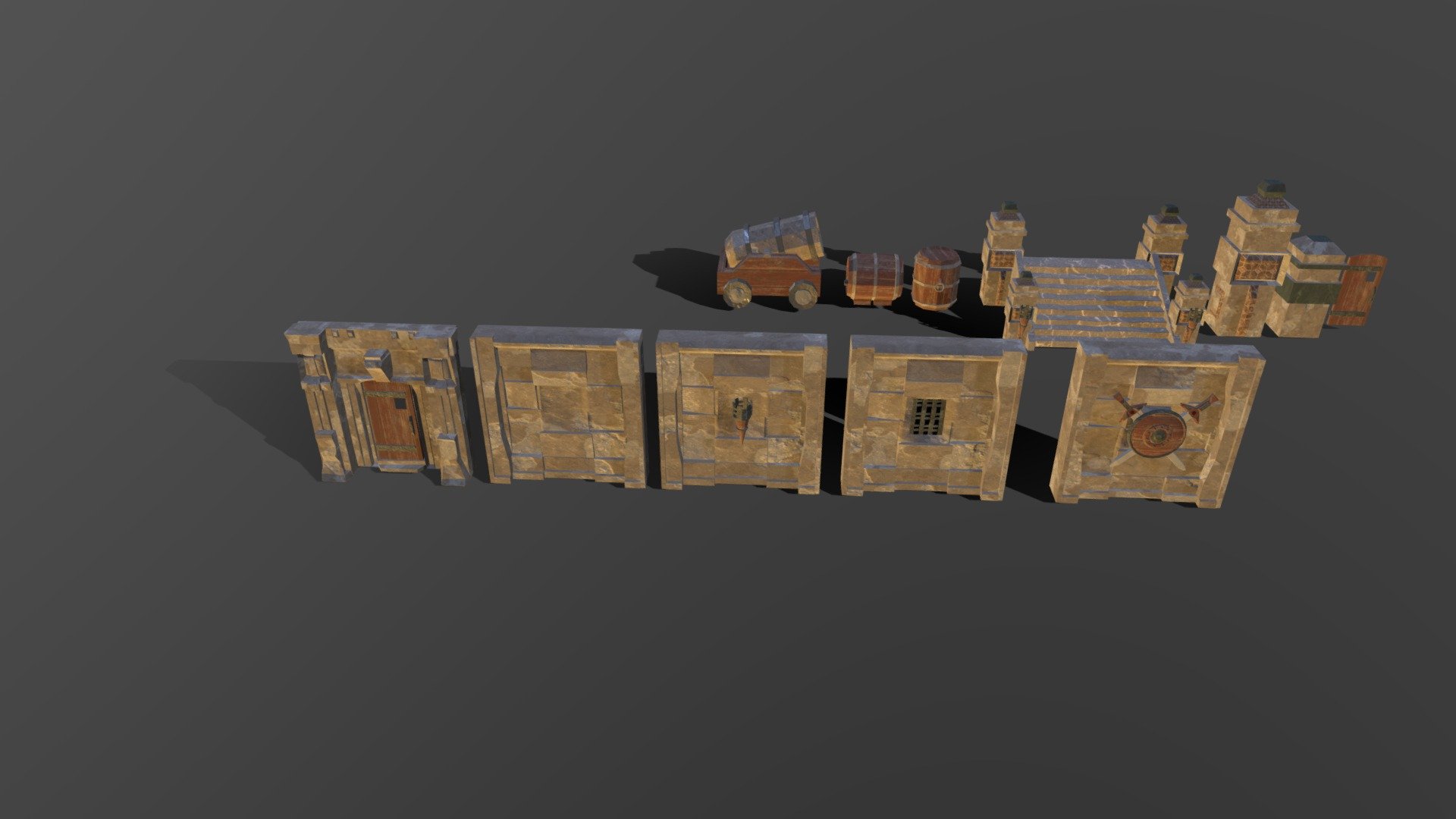 Medieval Asset Pack (Low Poly) - Download Free 3D model by Chloe ...