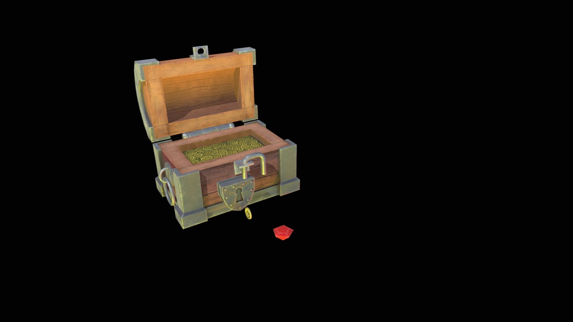 Stylized Chest - 3D model by silvia.lara [c2f78fa] - Sketchfab