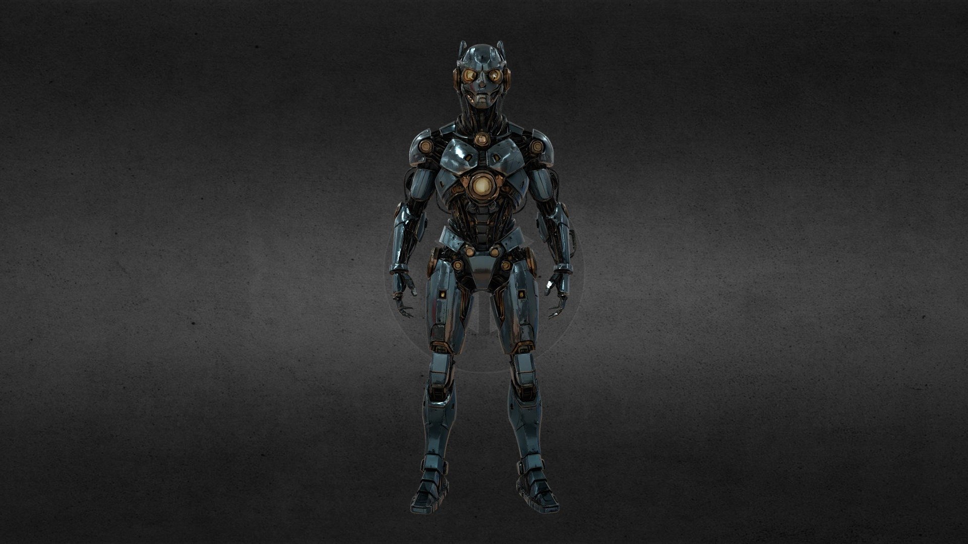 Futuristic Robot - Download Free 3D model by Waldemar Andrzej Dylewski ...