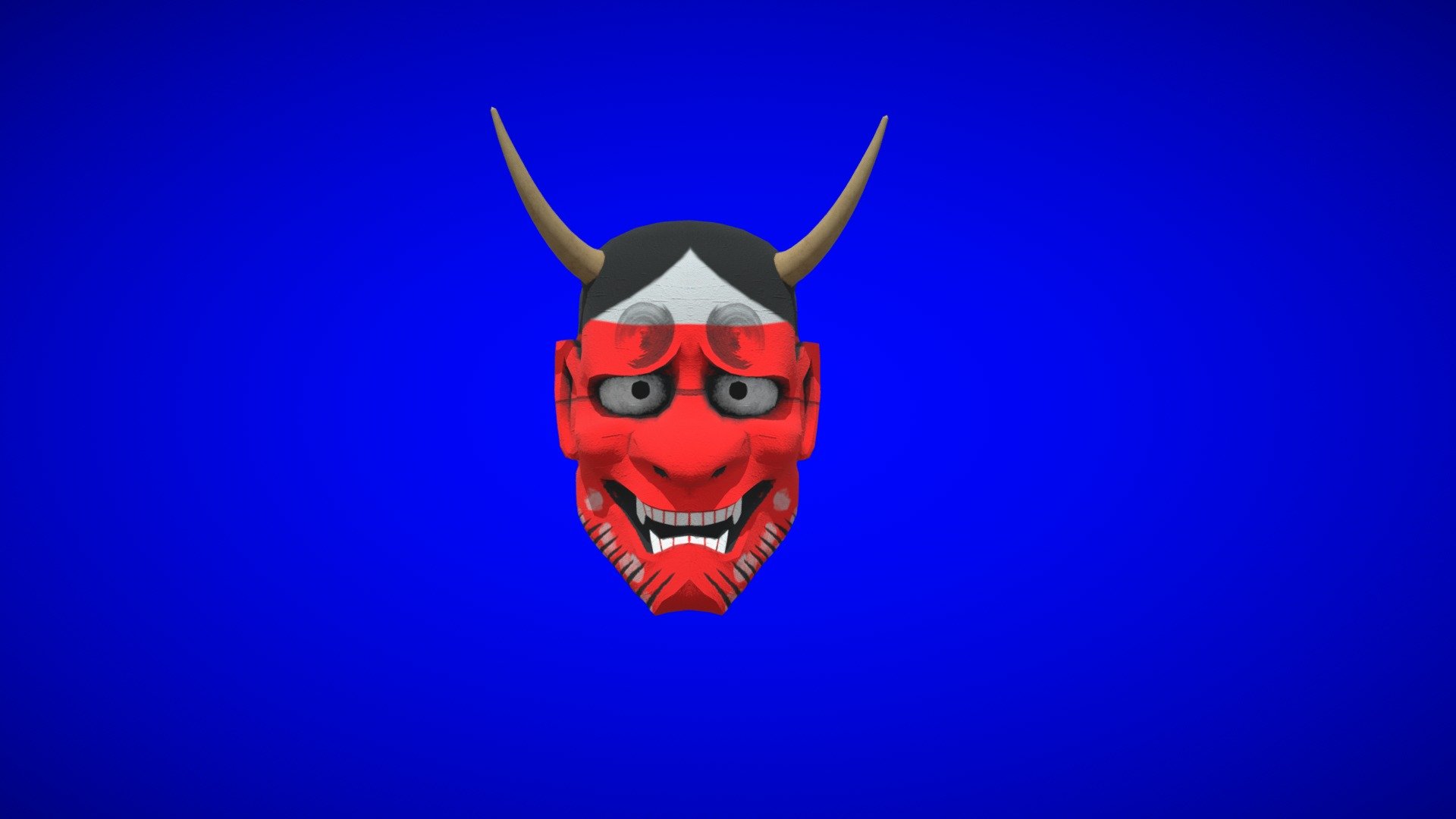 Hannya Mask - Download Free 3D model by Aussie eccentric (@Aussie ...