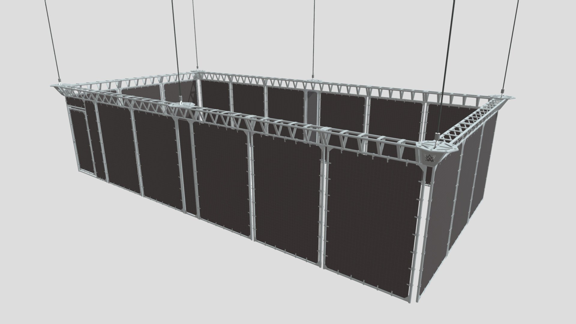 WWE War Games Cage - Buy Royalty Free 3D model by GaryMc10 [c2fb89f ...