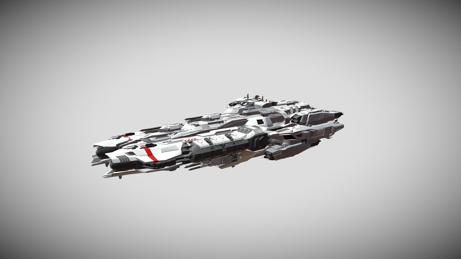Alexander Class Destroyer BAX-01 - Colour - 3D model by Santobell ...