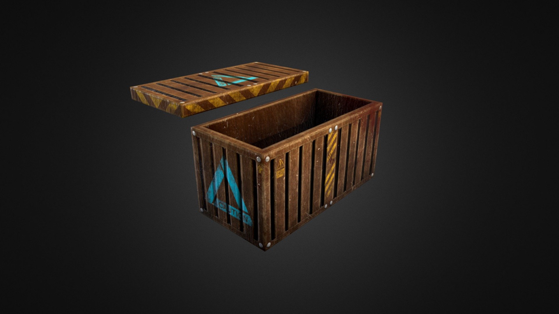 Shipping box low poly - 3D model by nosoytato (@tatoayluardo) [c301e8e ...