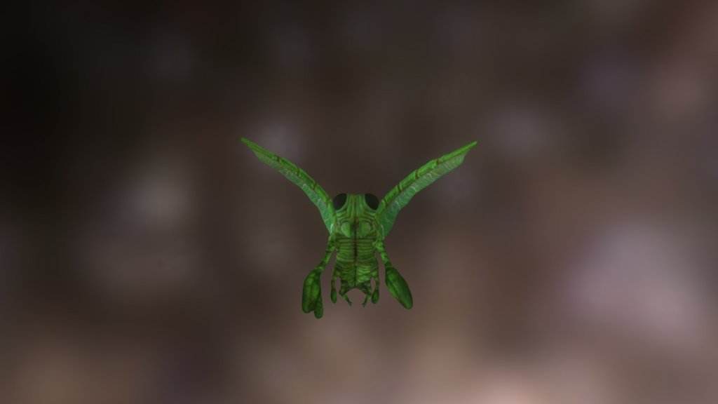 Bug Boss from "Swarm 1.0" SD Game Jam 2016 - 3D model by Paul O'Brien ...