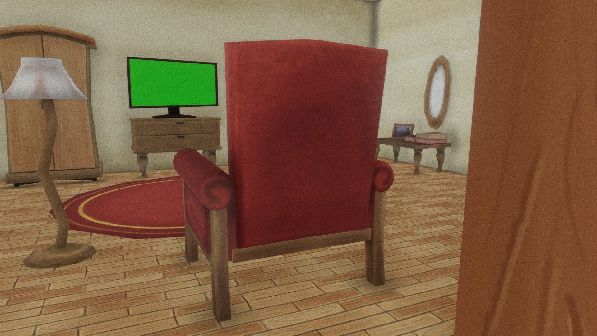 Stylized Living Room Models | Hand Painted - 3D model by Divasurya22 ...