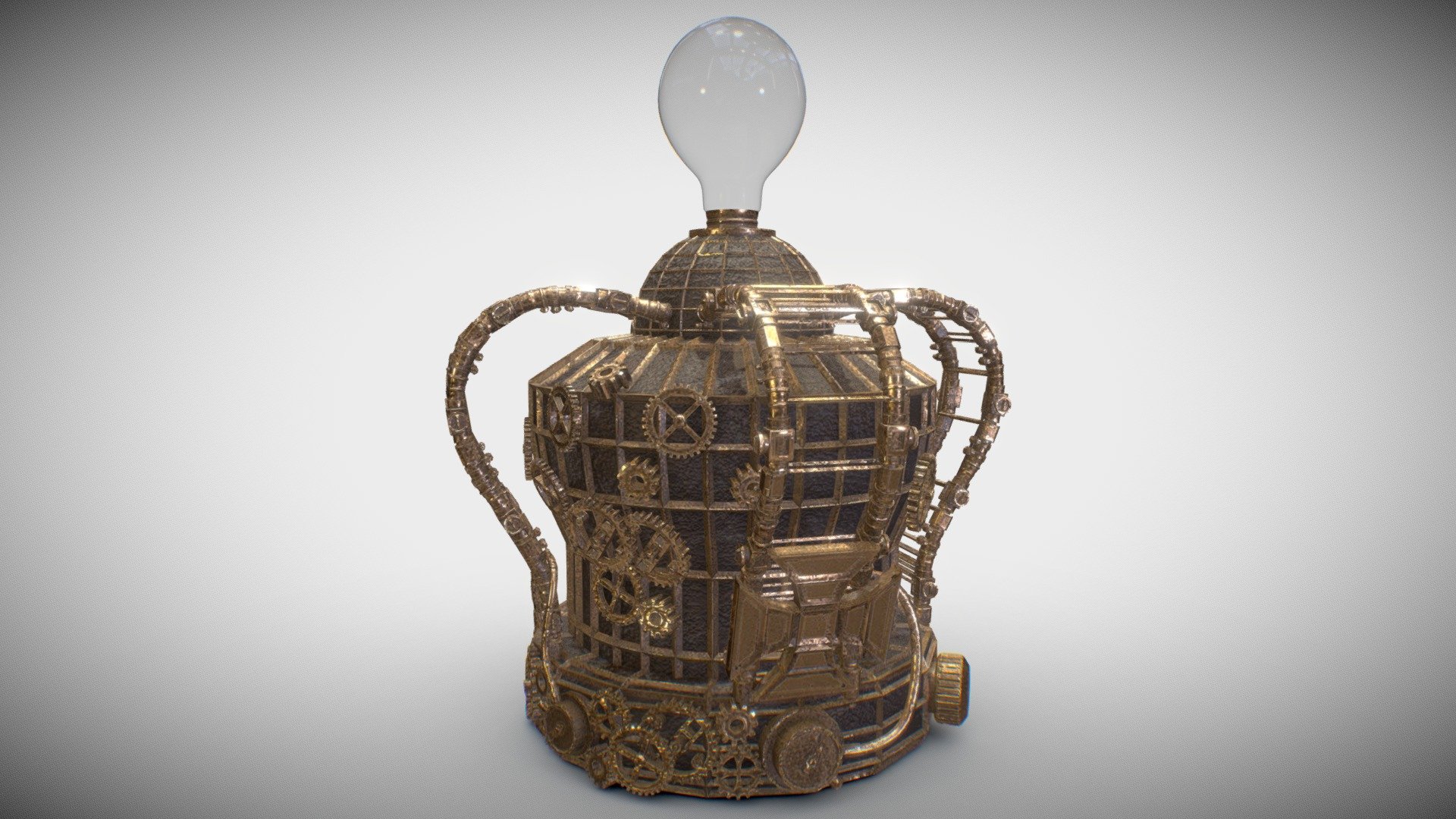 CROWN - Steampunk Queen Crown - PBR - 3D model by remidoes3d [c305b44 ...