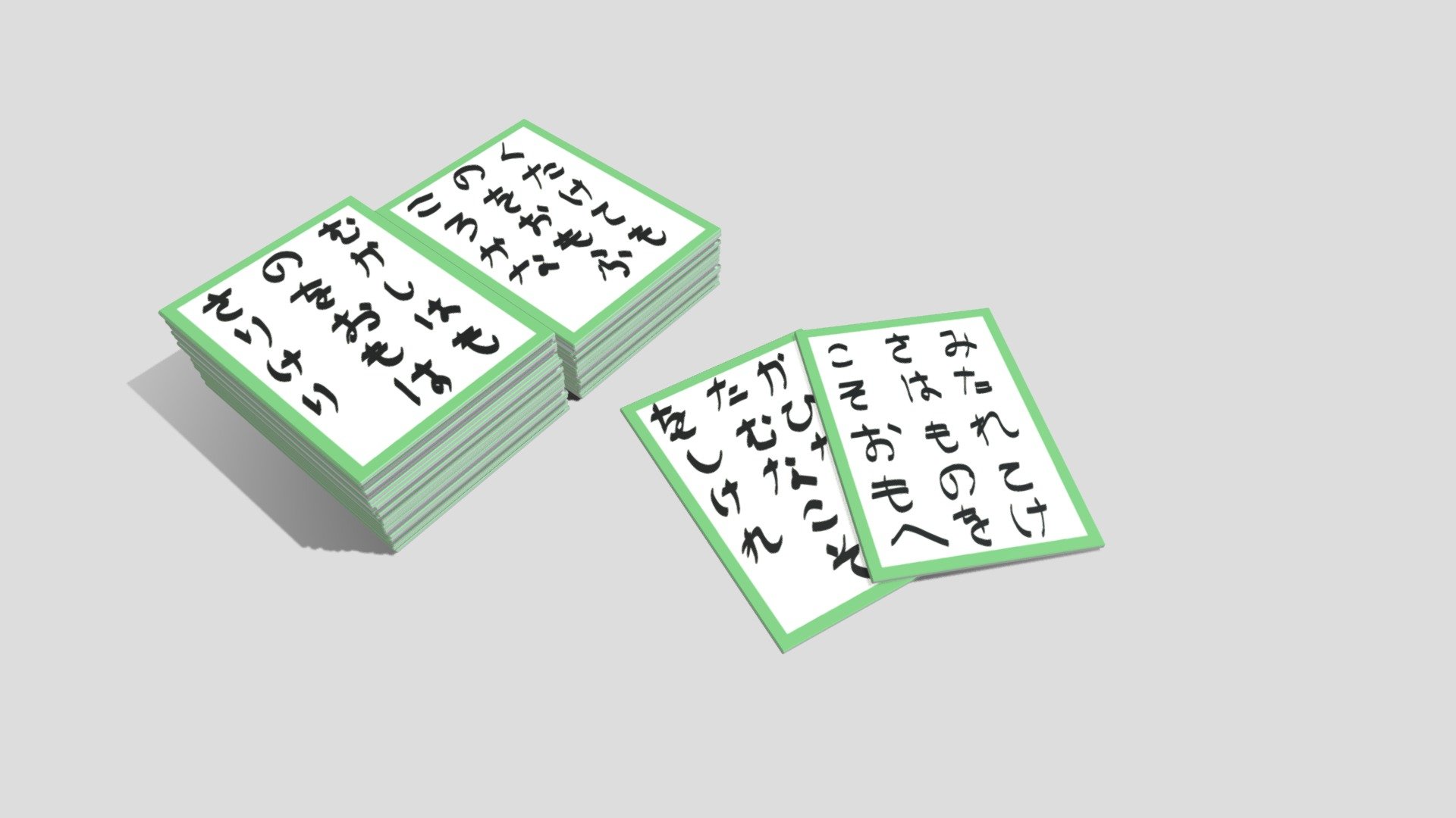 3 - Cards - Download Free 3D model by KermodeBear [c307ea0] - Sketchfab
