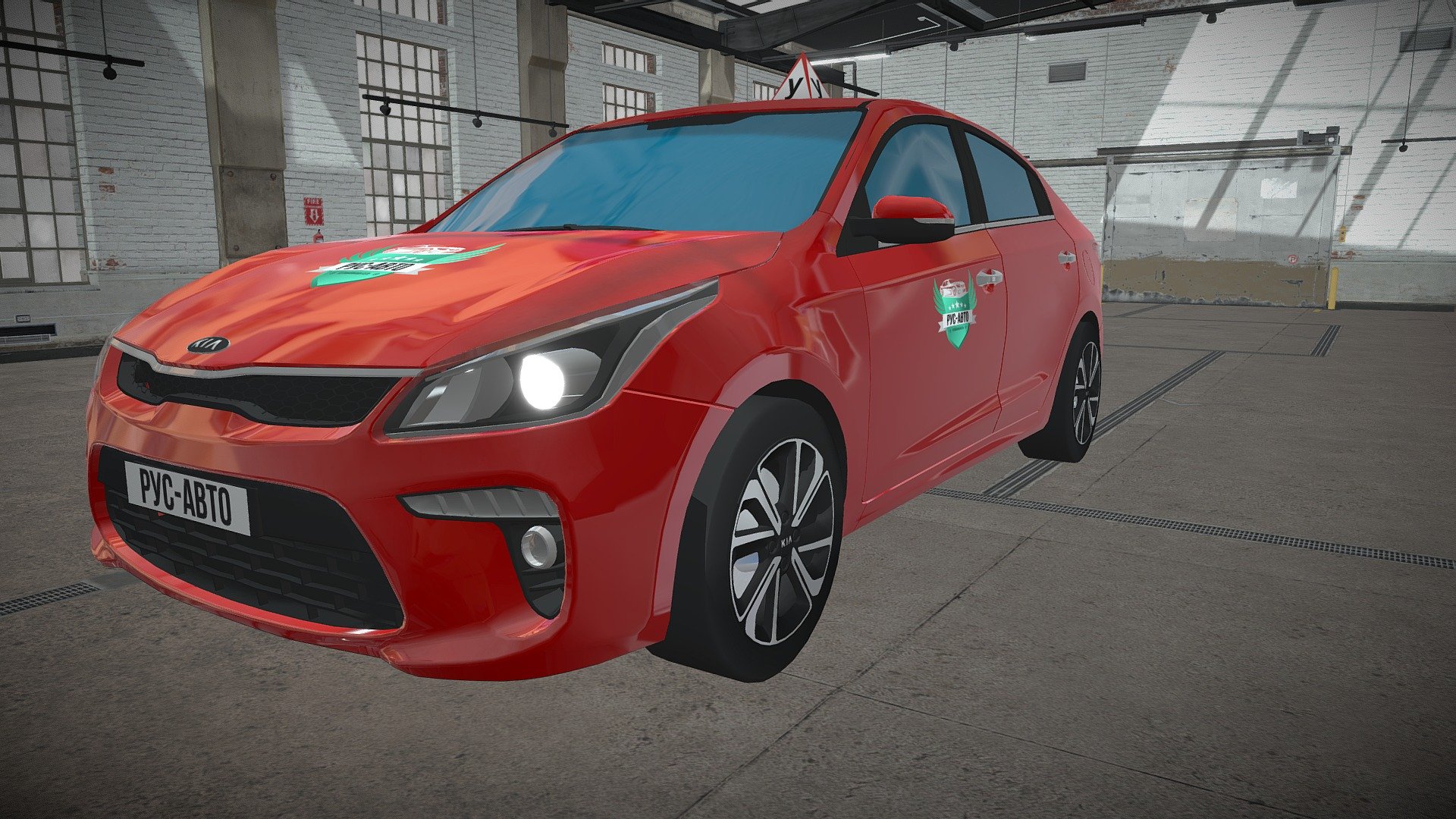 Kia Rio Red - 3D model by mrpekala [c30bfac] - Sketchfab