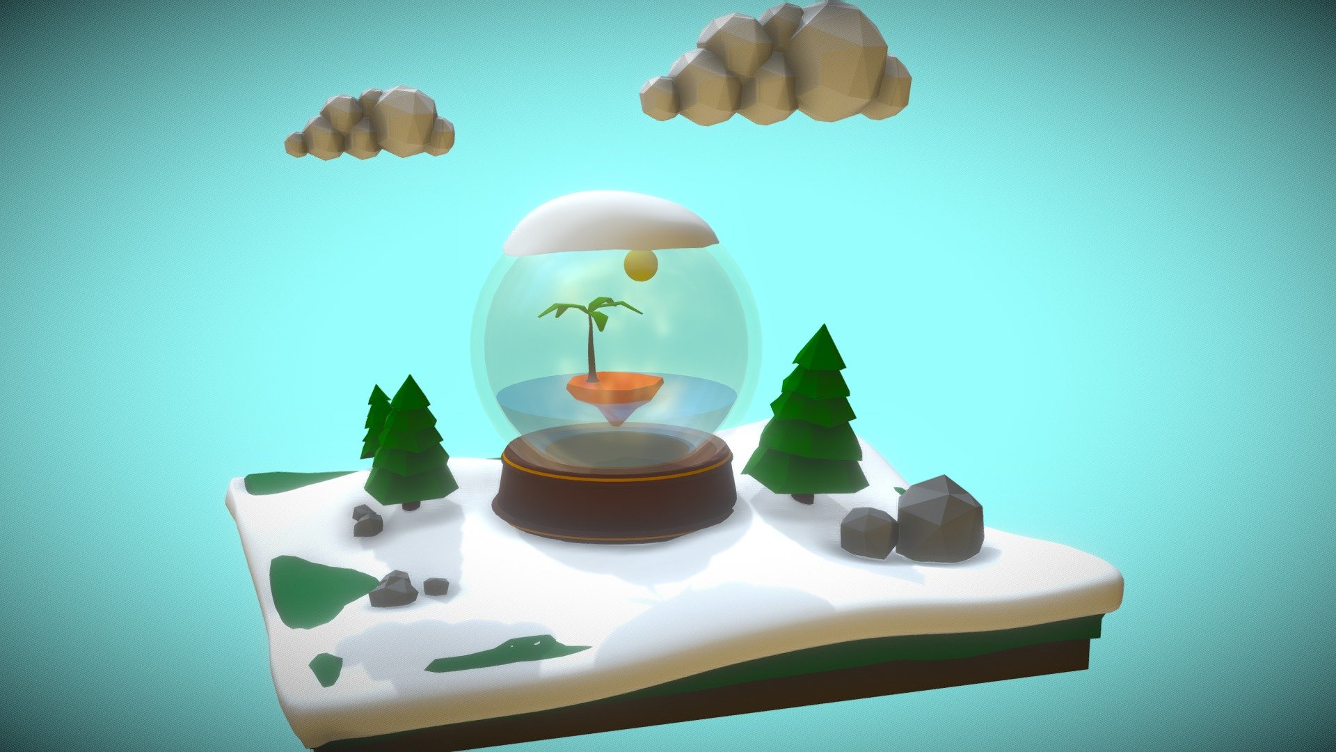 Snow Globe - 3D model by NicoVesanto [c30d112] - Sketchfab