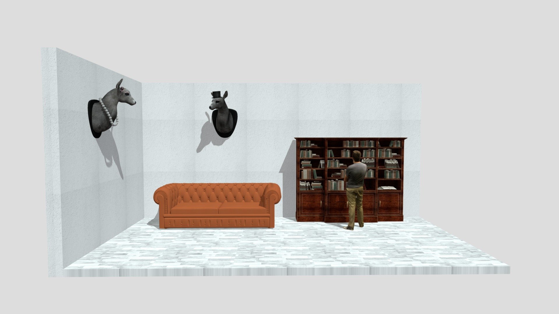 SOFA CHESTERFIELD - 3D model by AZKA - VINKEL (@azka.vinkel) [c3122ab ...