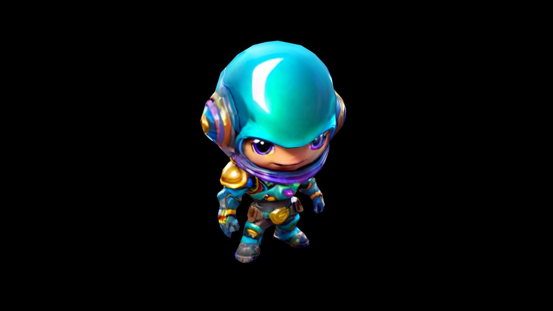 "Vibrant PPE Cartoon Toy Character with Electric - Download Free 3D ...